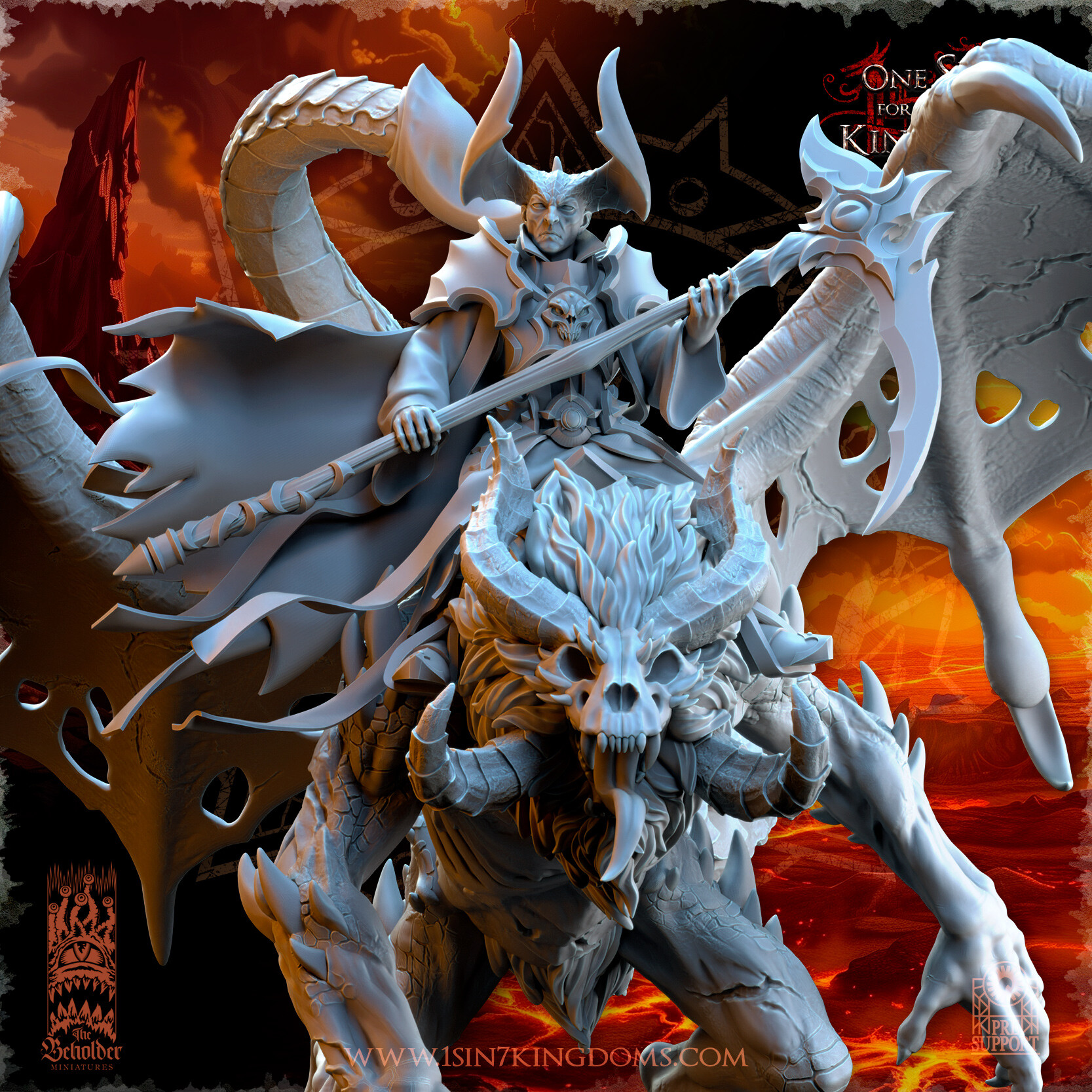 ArtStation - Mayhem Sorcerer On Undead Manticore