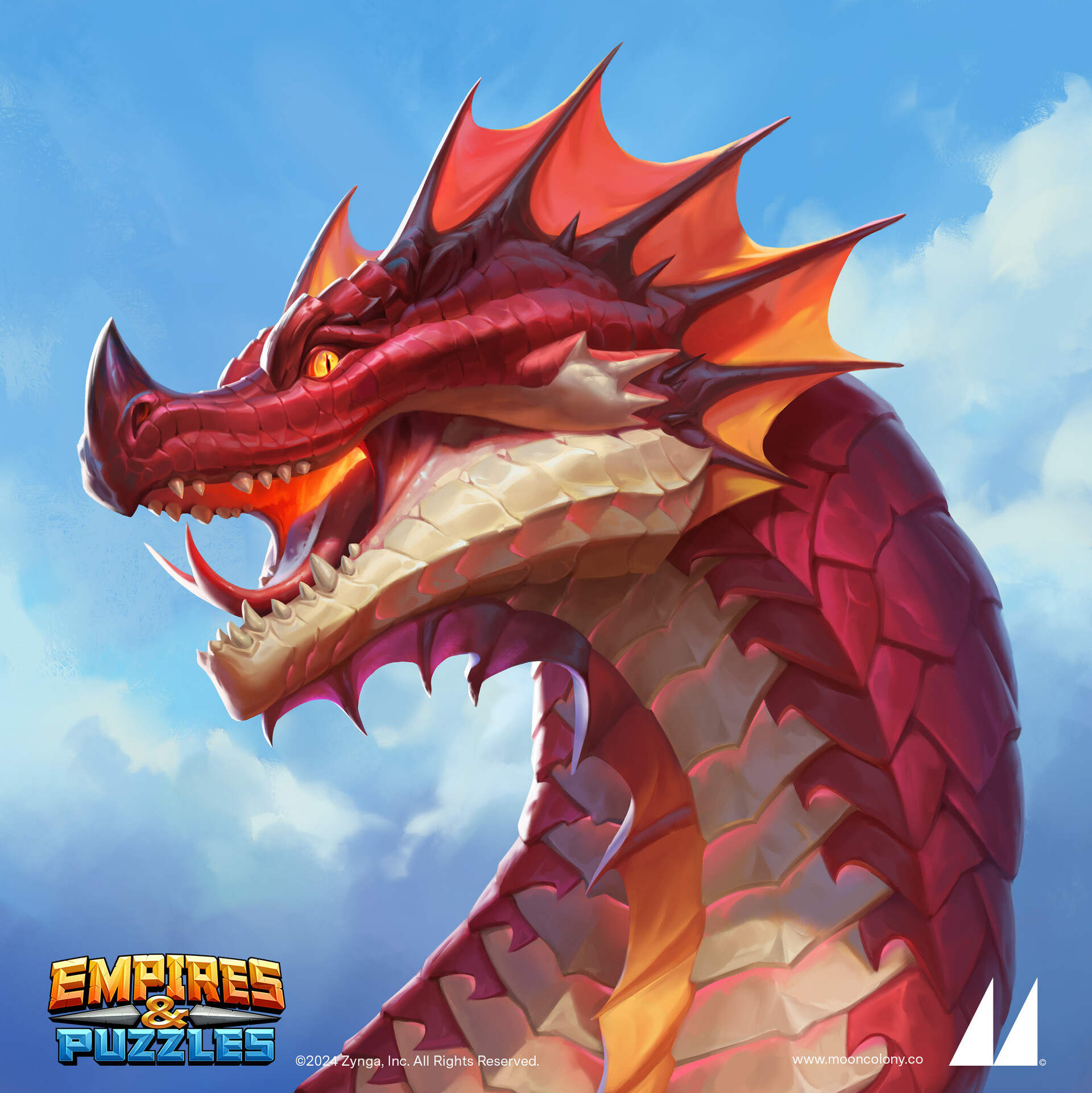 Mooncolony - Empires & Puzzles | Red Dragon Icon