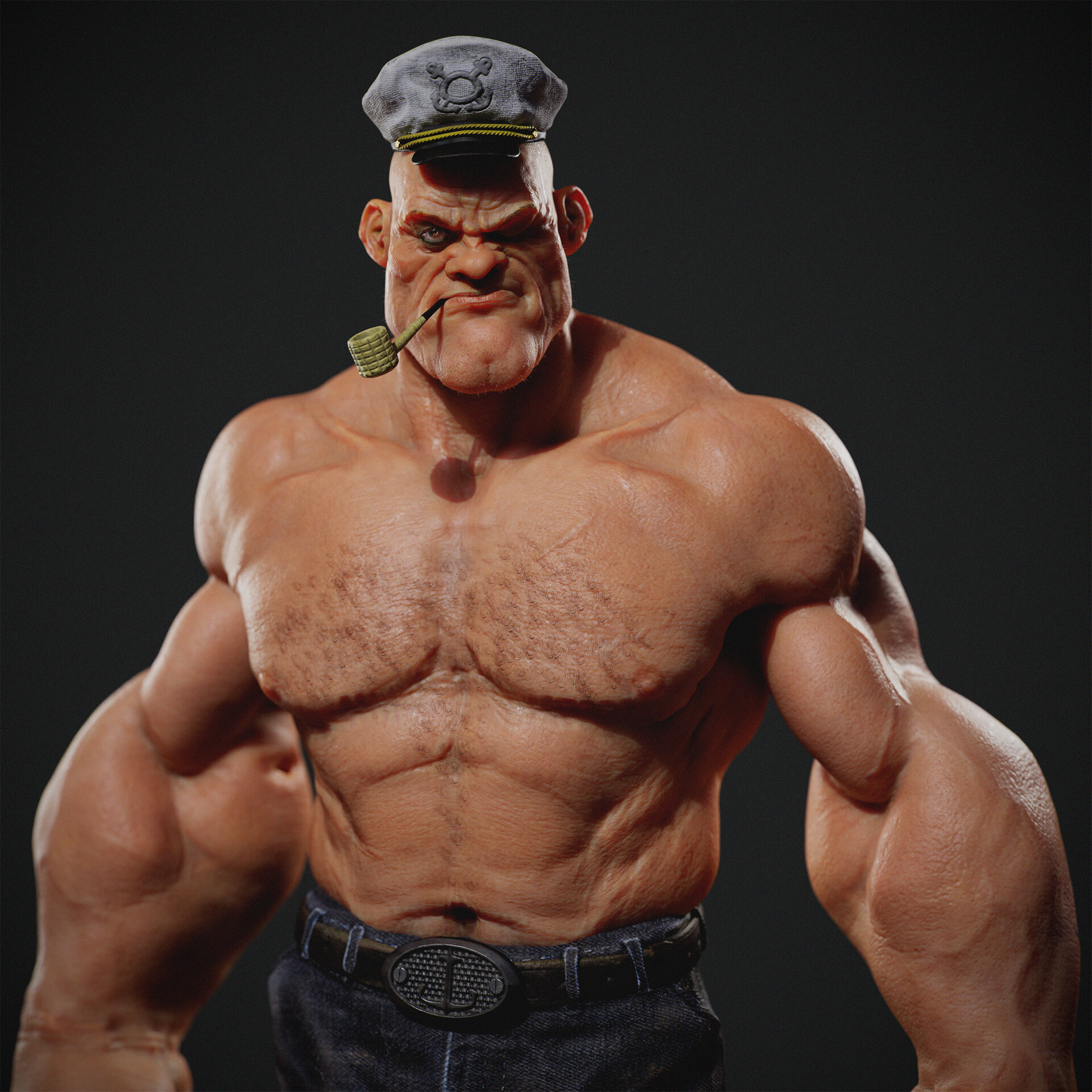 Matthew Kean - Popeye Fan Art (realtime)