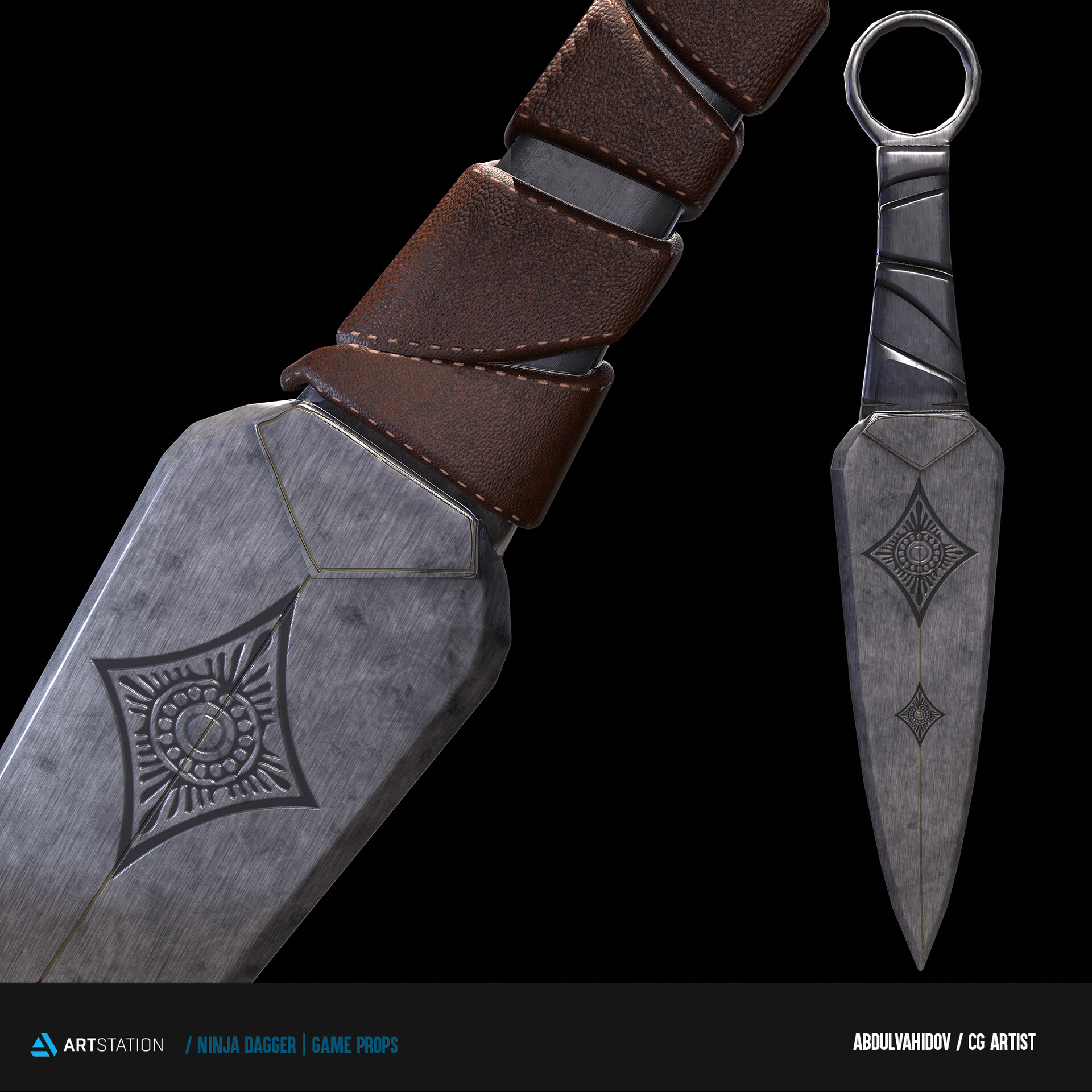 ArtStation - Ninja Dagger Fantasy Art
