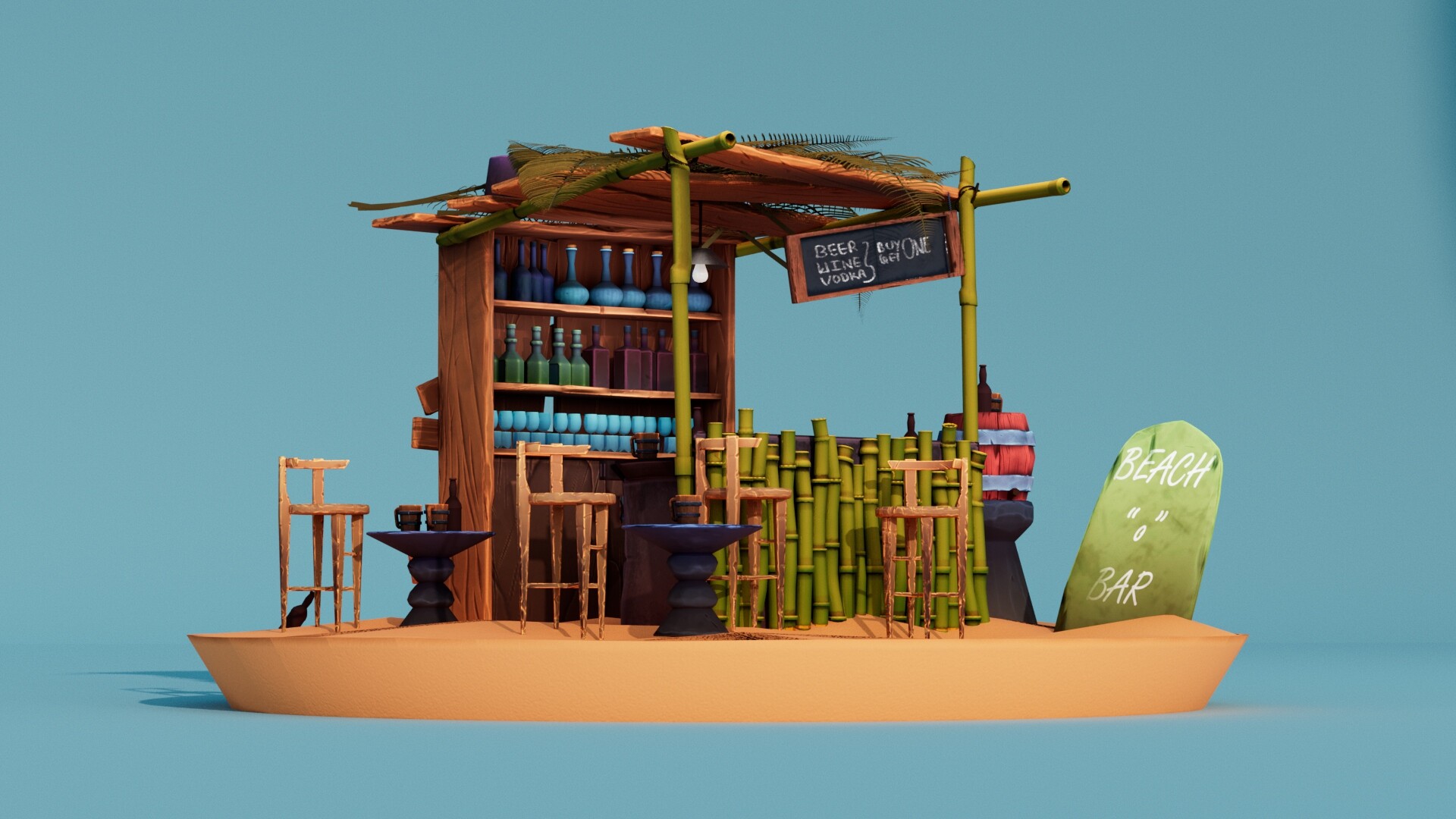 ArtStation - stylized bar