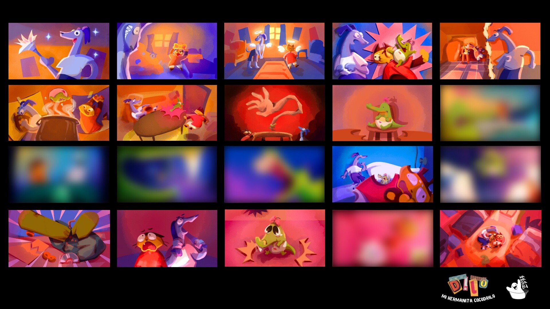 ArtStation - Colorscript frames for a student animated shortfilm