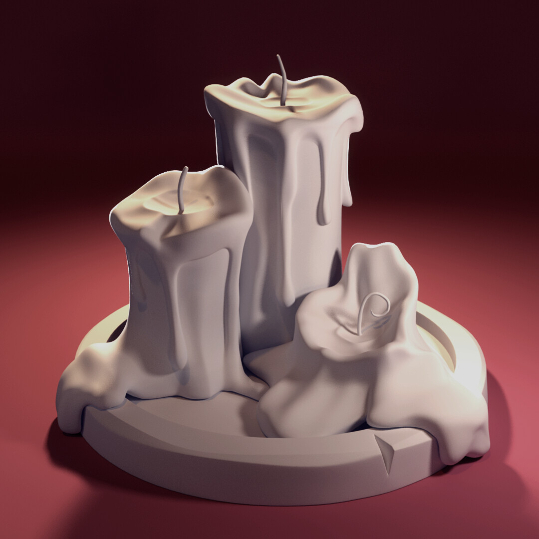 ArtStation - Stylized candles