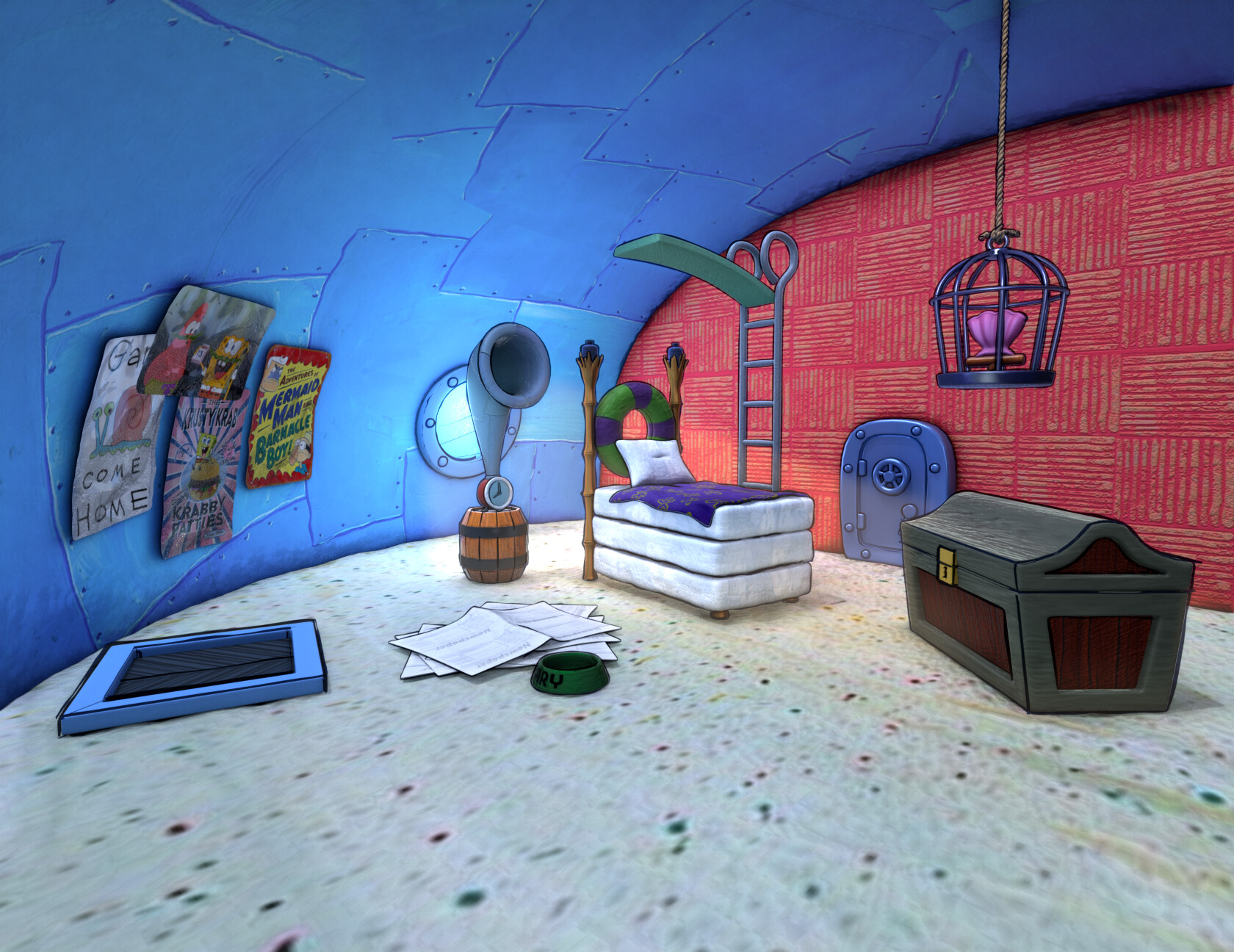 Spongebob Themed Bedroom