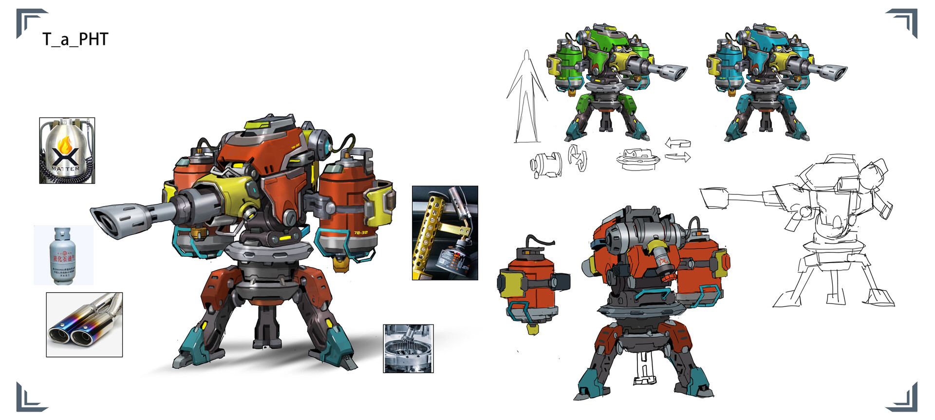 ArtStation - machine gun tower