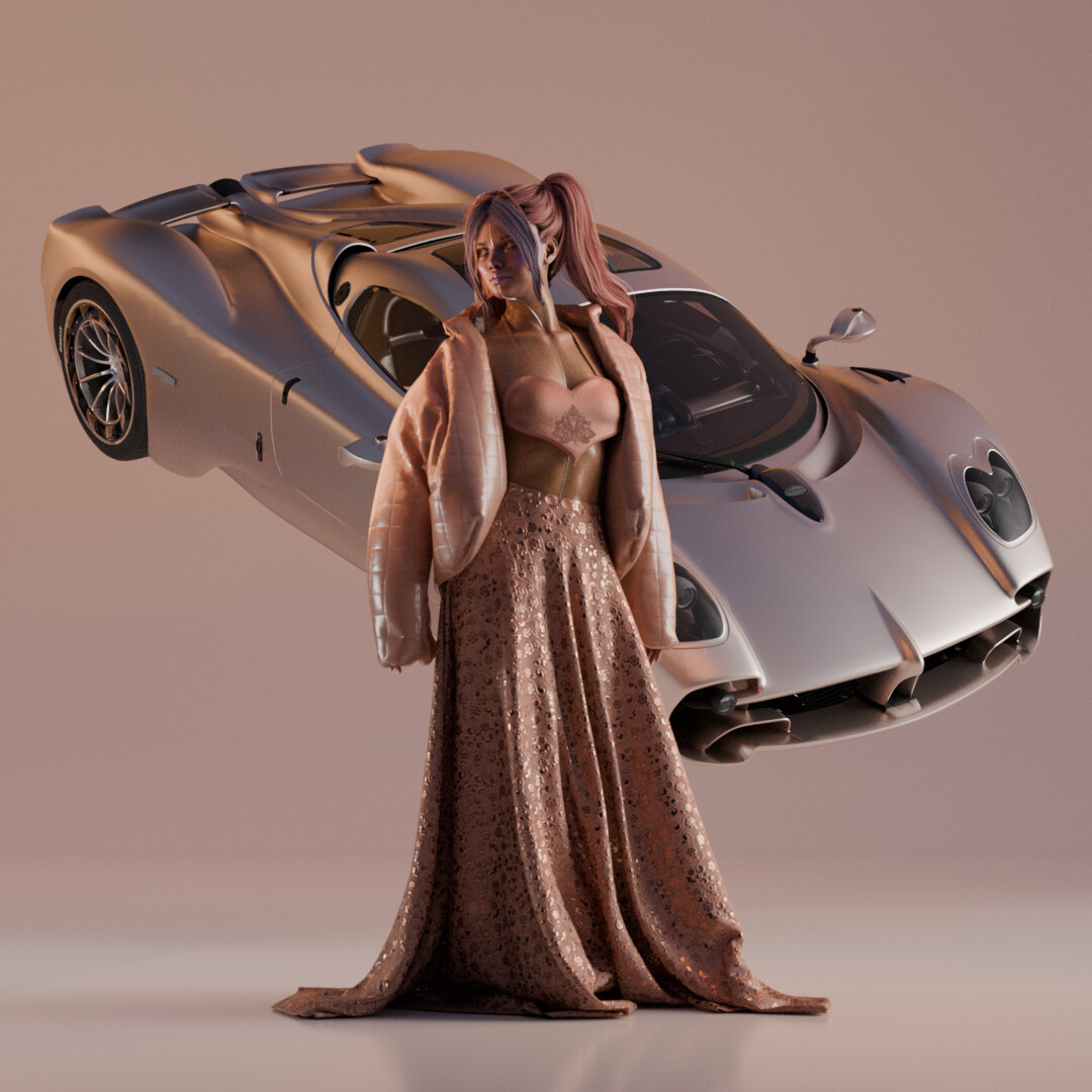 ArtStation - Yeezy Puffer x South-Asian Lehenga