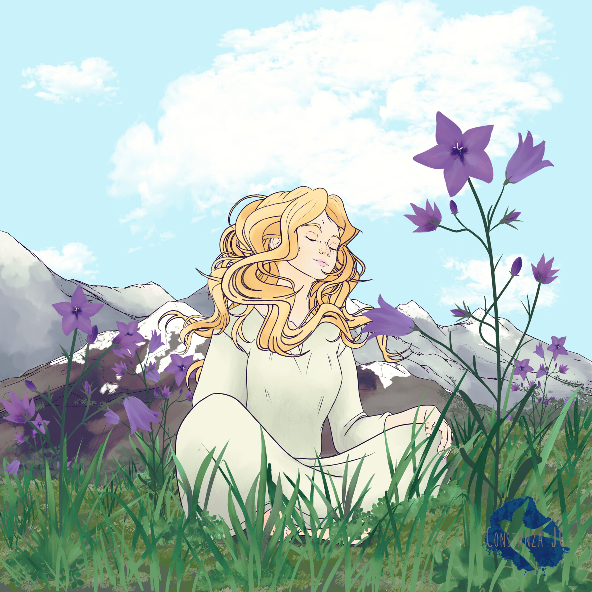 ArtStation - Meditación en la montaña