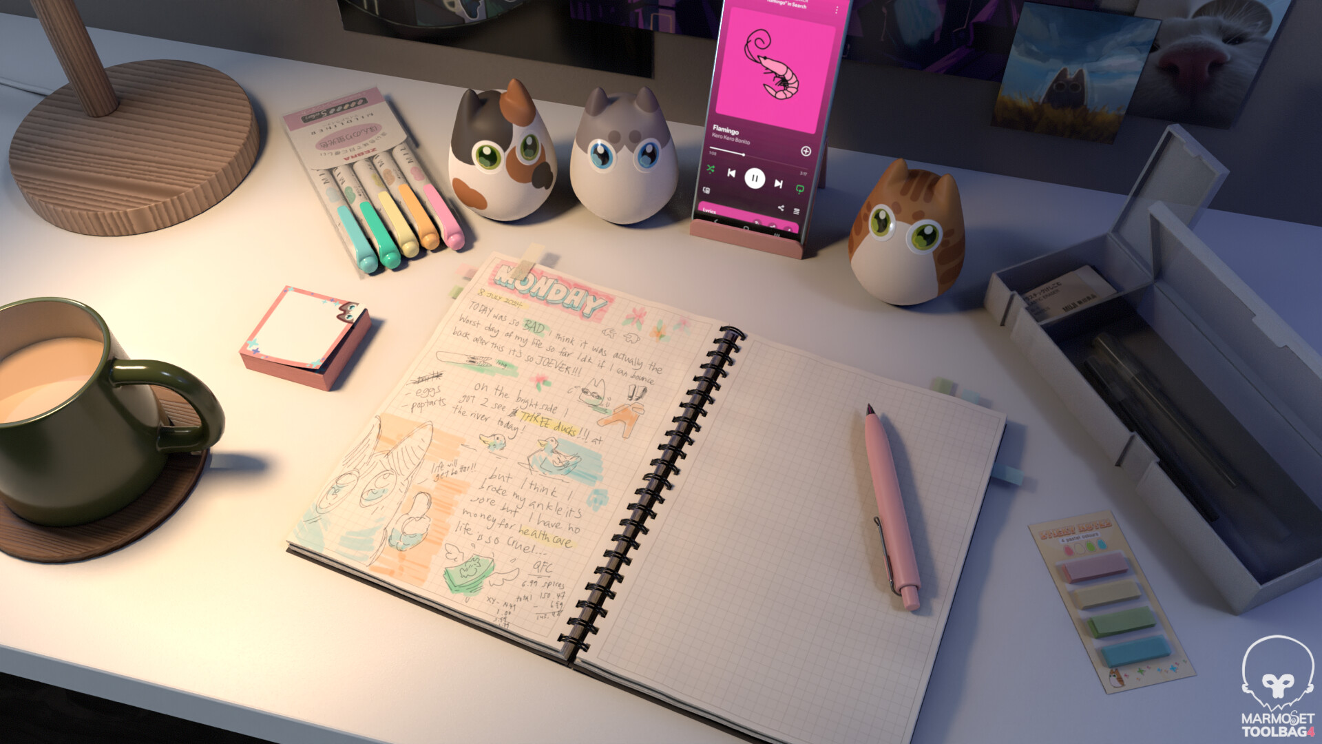 ArtStation - Desk Scene