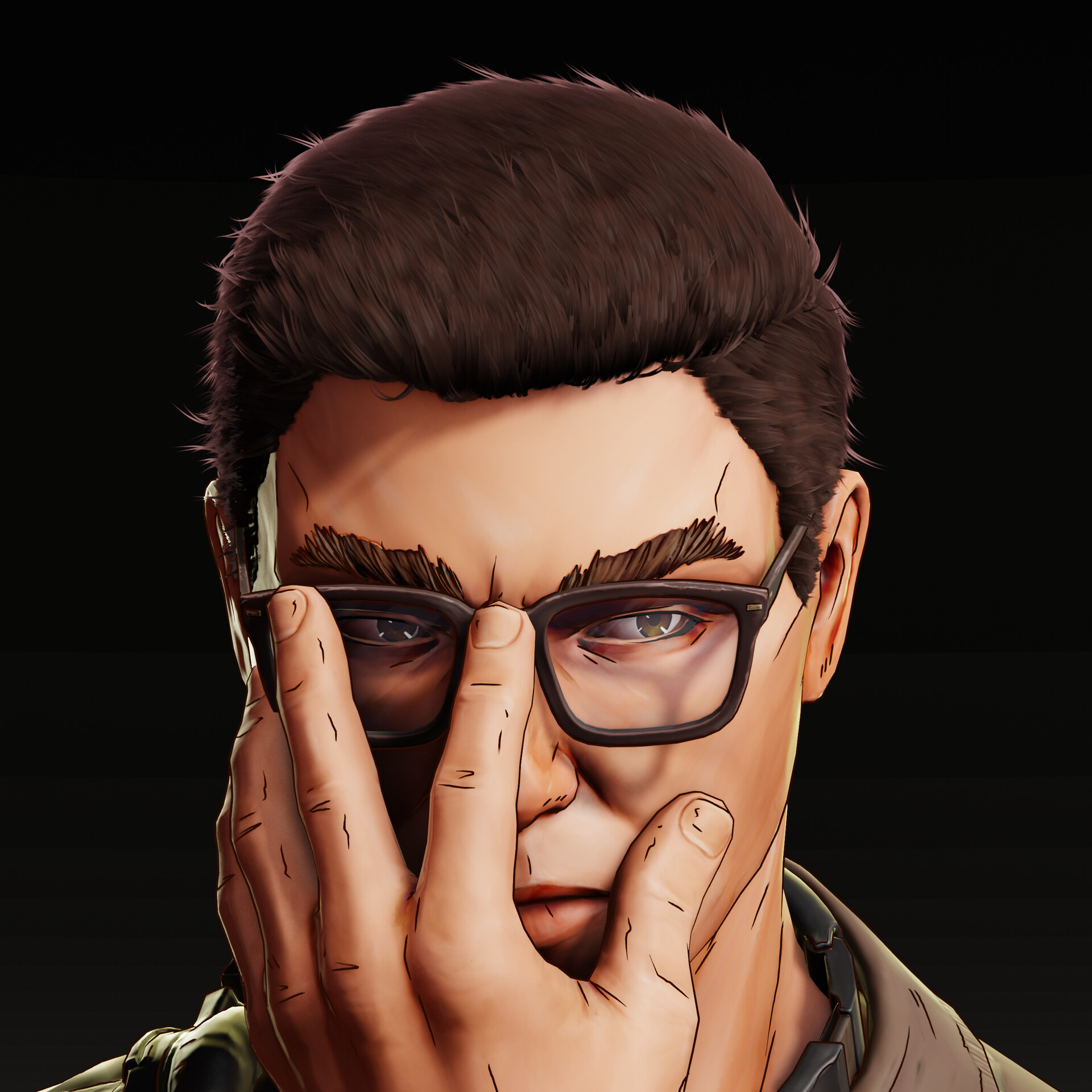 ArtStation - Stylized Male Character - Movie Director