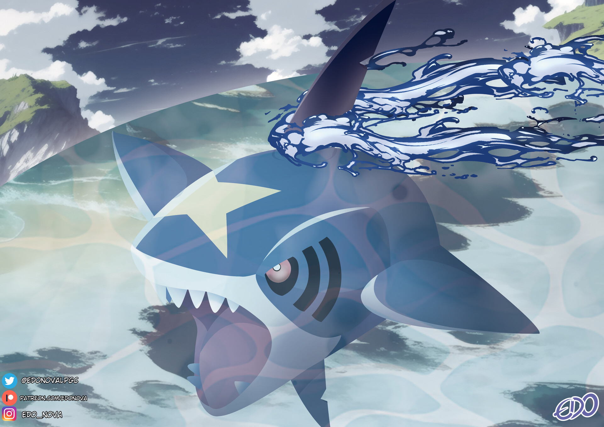 ArtStation - Sharpedo - Terror of Seas