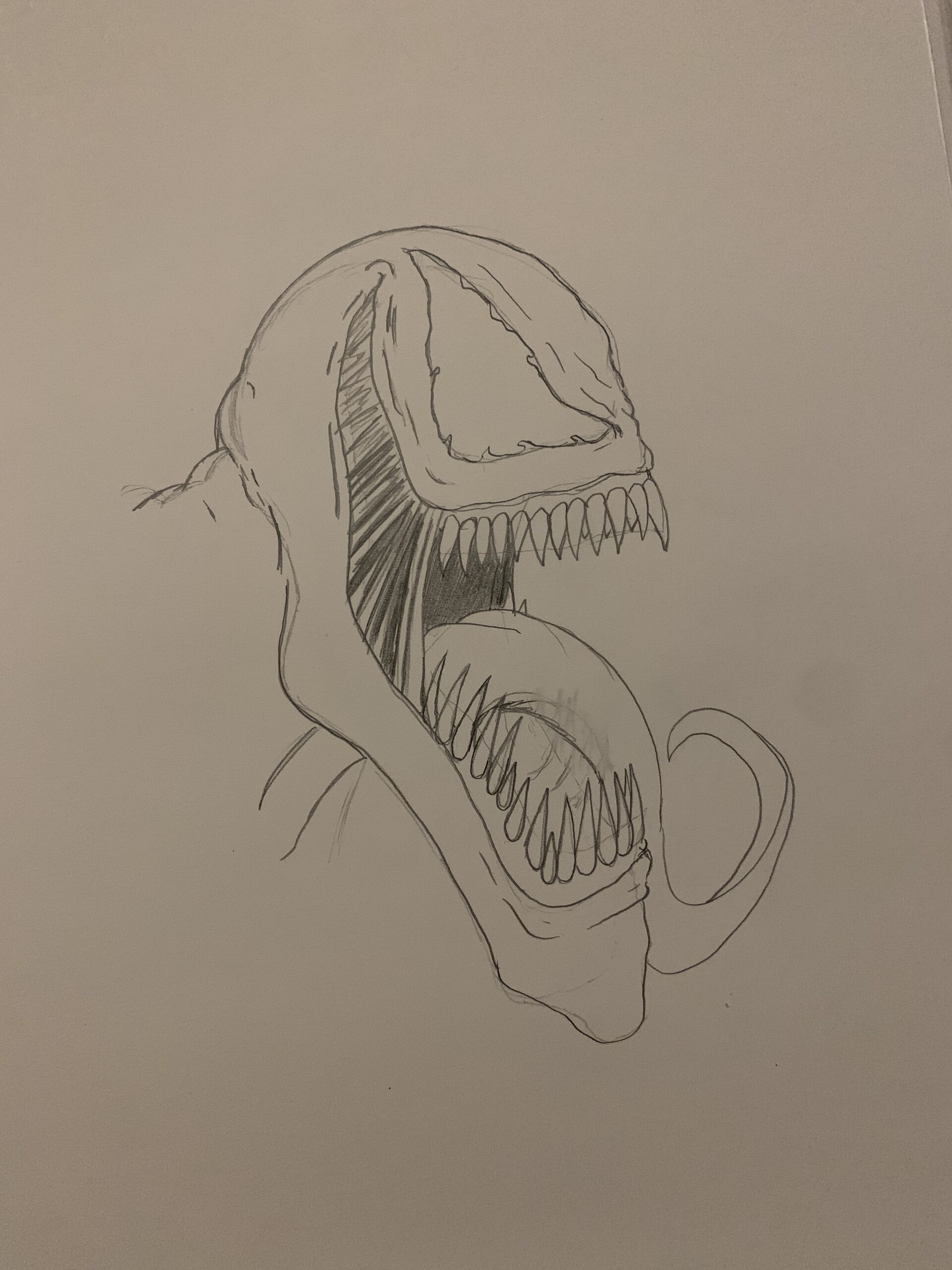 ArtStation - 10 min venom side head profile