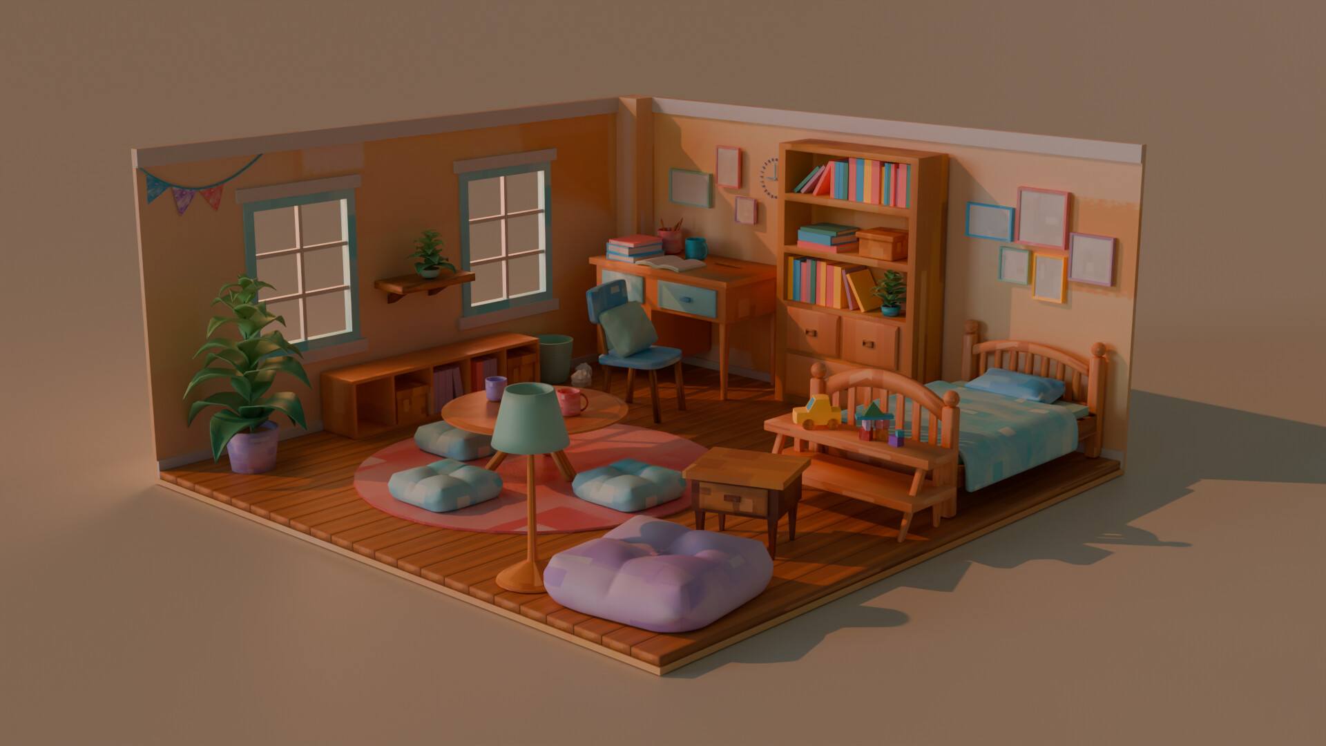 Christy - Isometric Room
