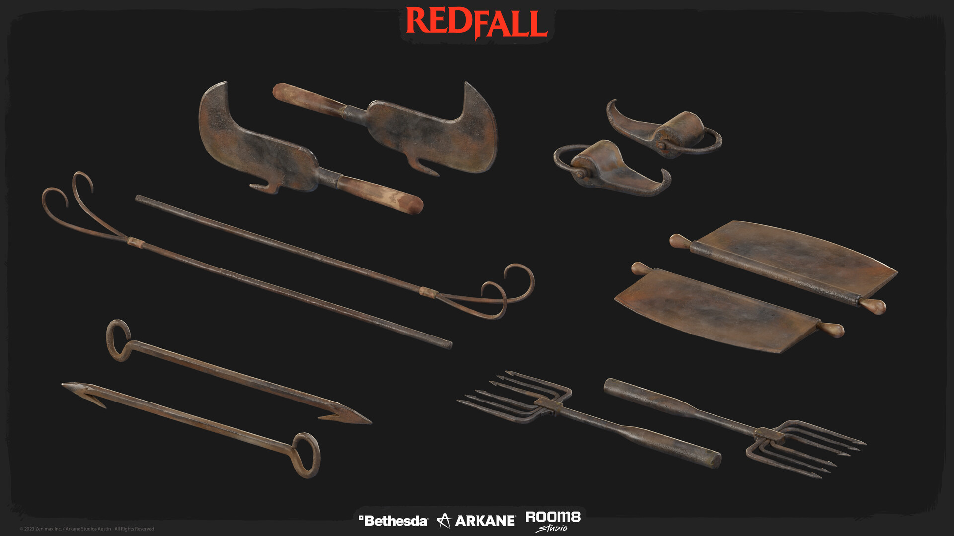 Room 8 Studio - Portfolio - Small Props (Redfall)