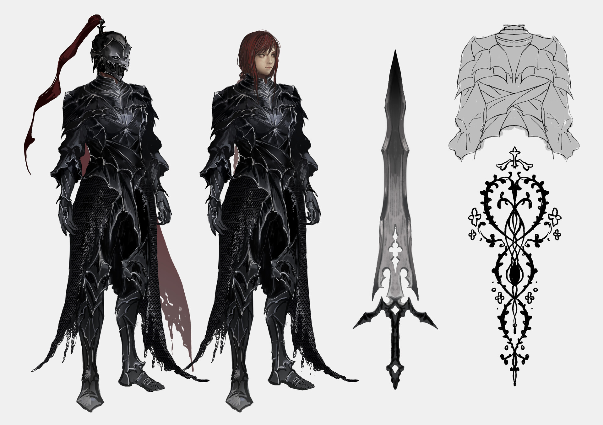 ArtStation - Drake Knightress _ Hanneli