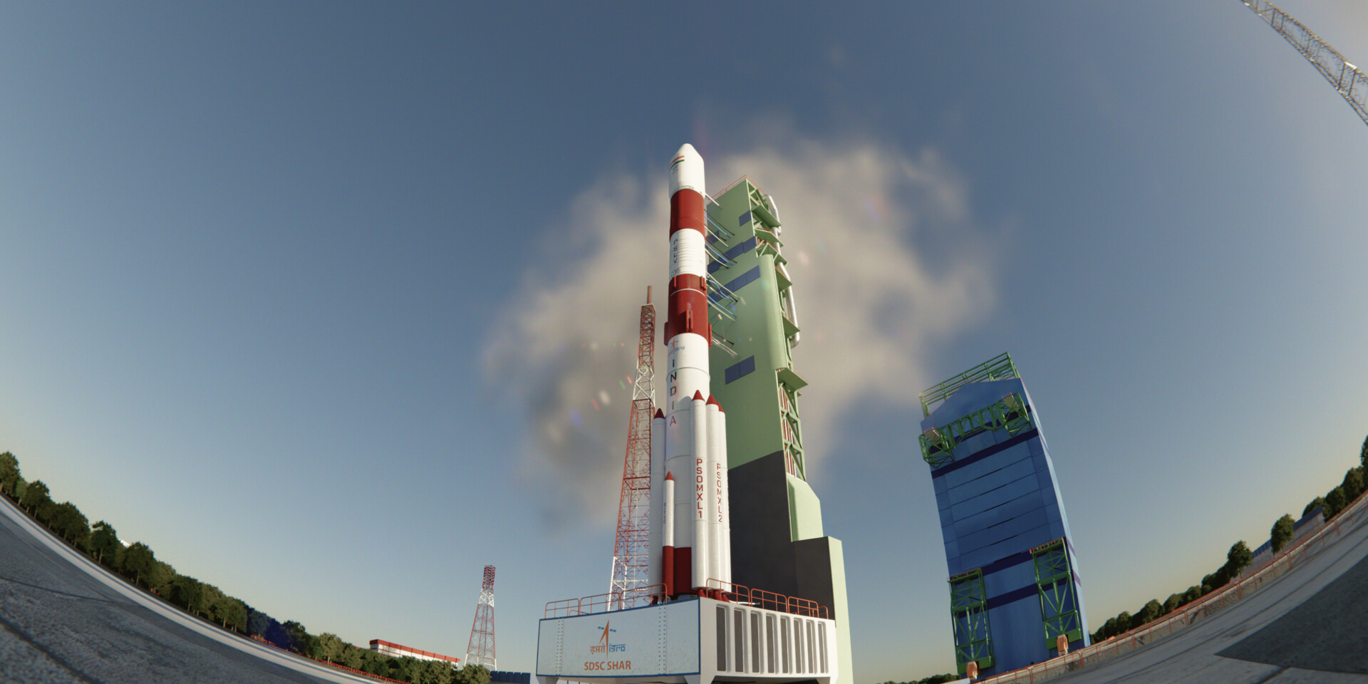 ArtStation - PSLV from Ground Point of View