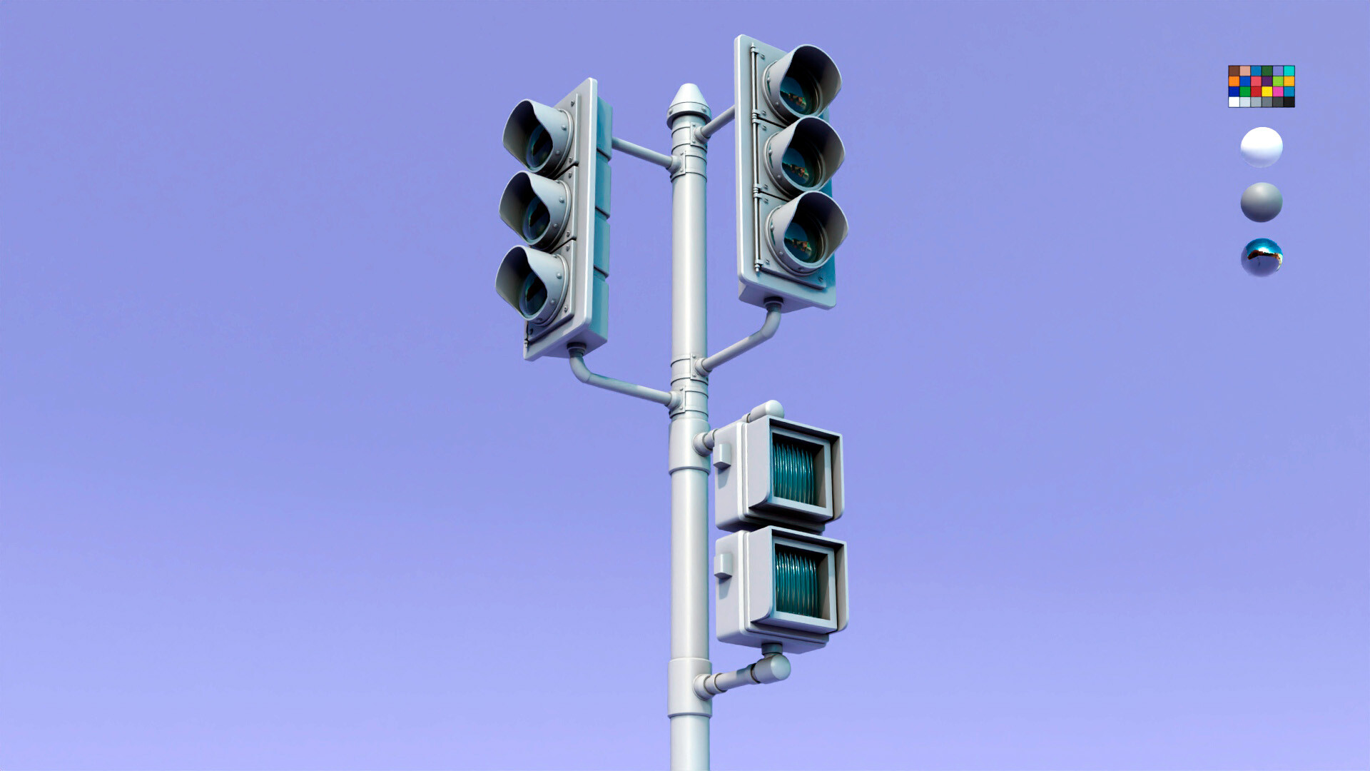 ArtStation - Realistic traffic light