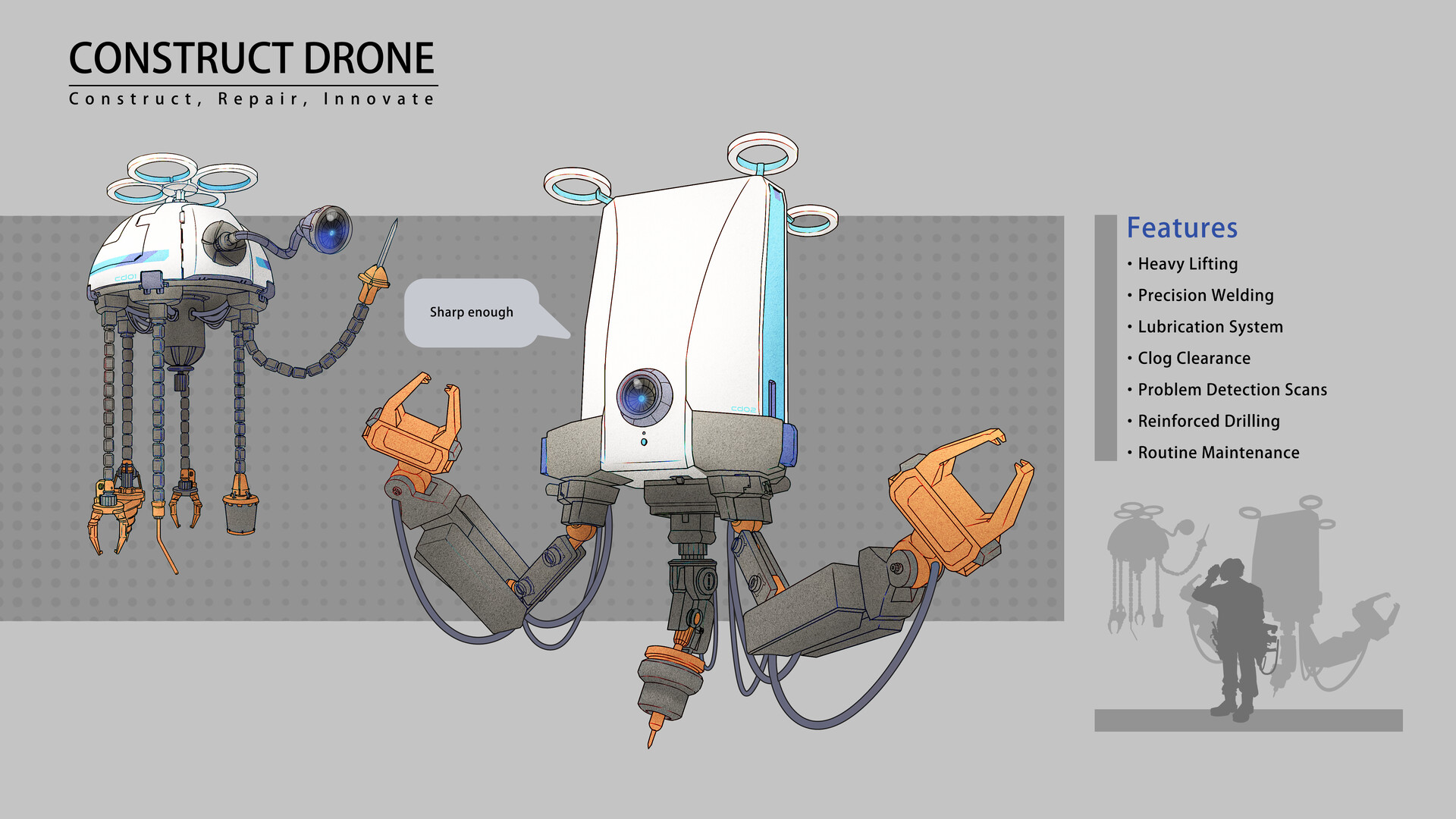 ArtStation - Jovarum - Props: Construct Drone