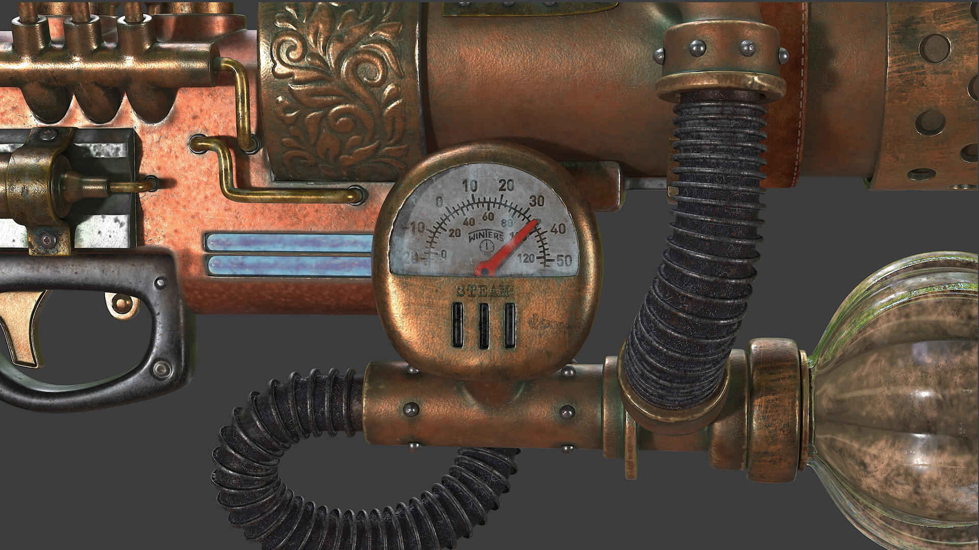 ArtStation - The Steam Gun