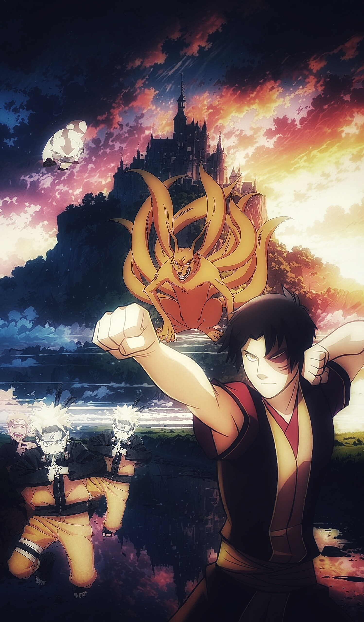 ArtStation - Appa x Kyubi x Zuko x Naruto