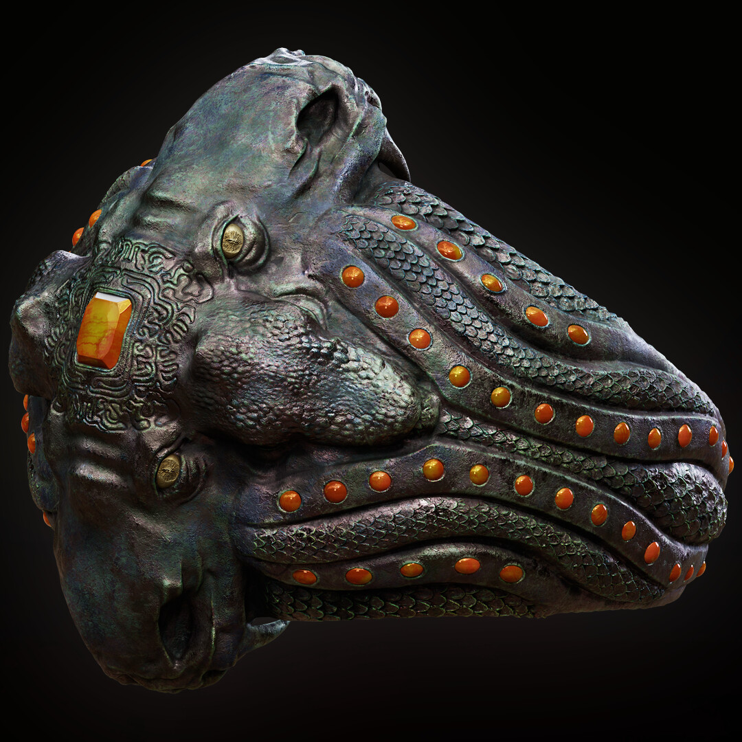 ArtStation - The Tomb Warden Ring (Personal Work)