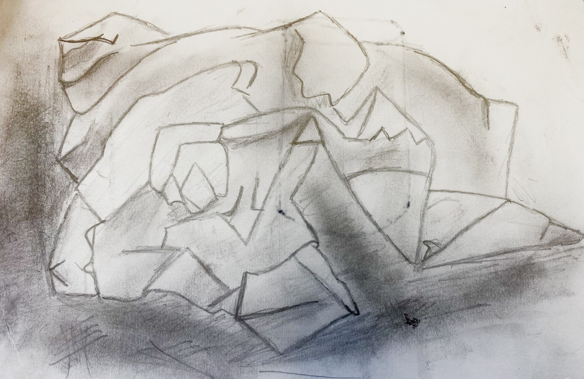ArtStation - Crumpled Paper Observational Drawing