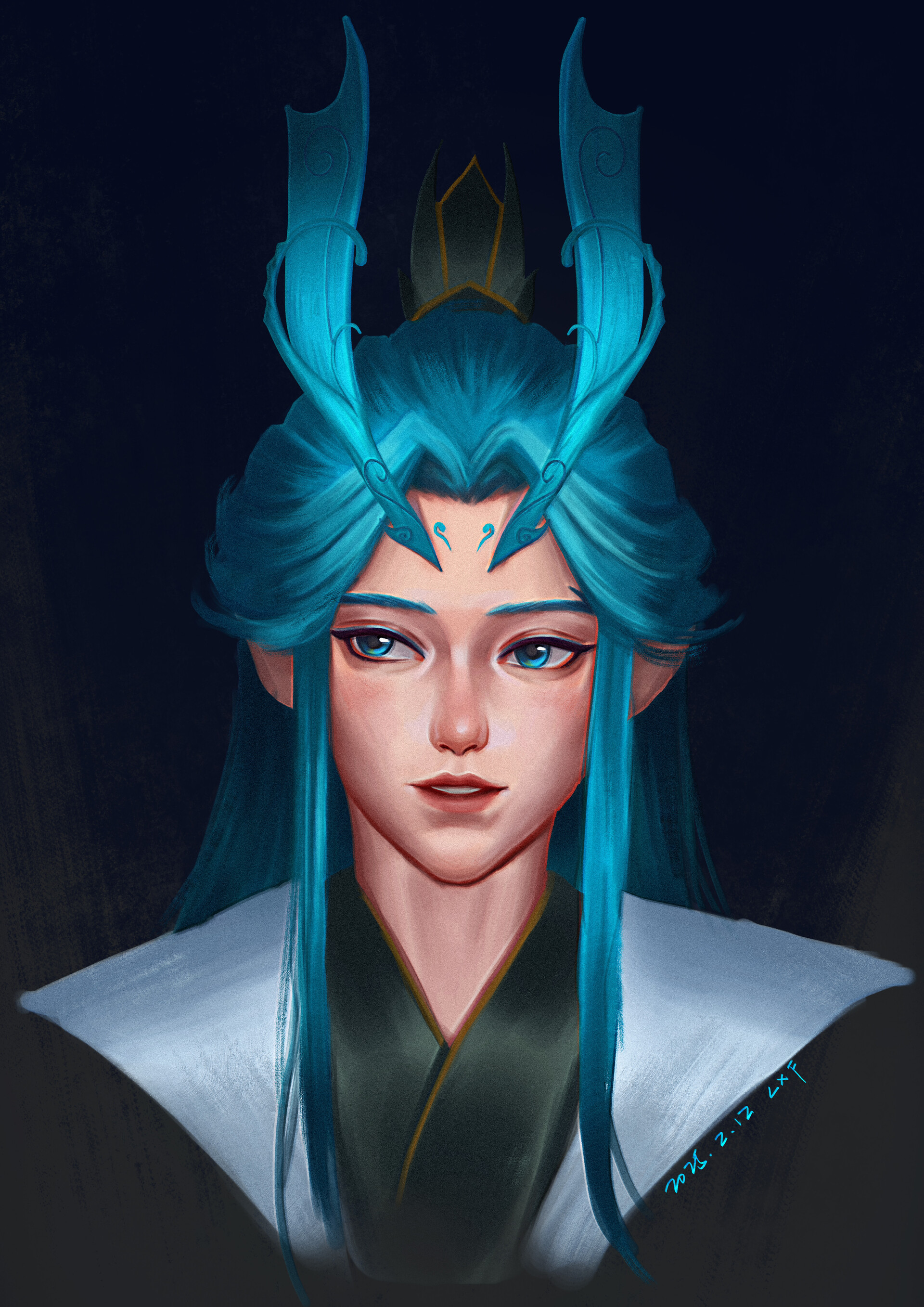 ArtStation - "Cold-Faced Jade Dragon" — Ao Yi