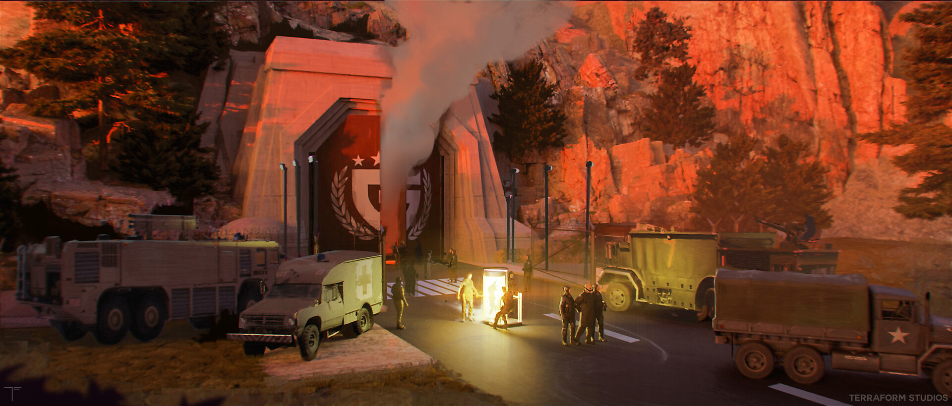 Terraform Studios - Shadow Base Exterior Concepts