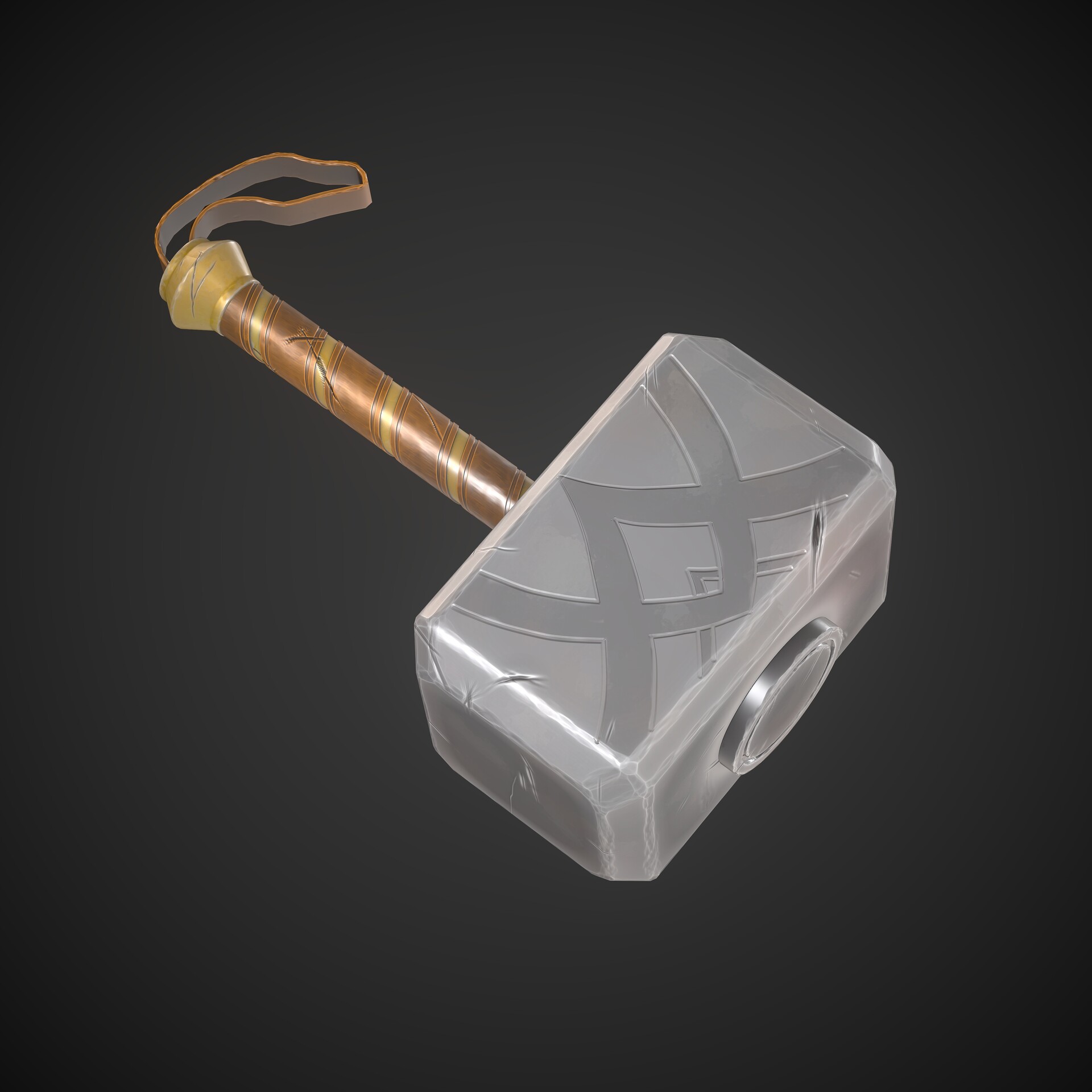 ArtStation - THOR HAMMER (stylized)