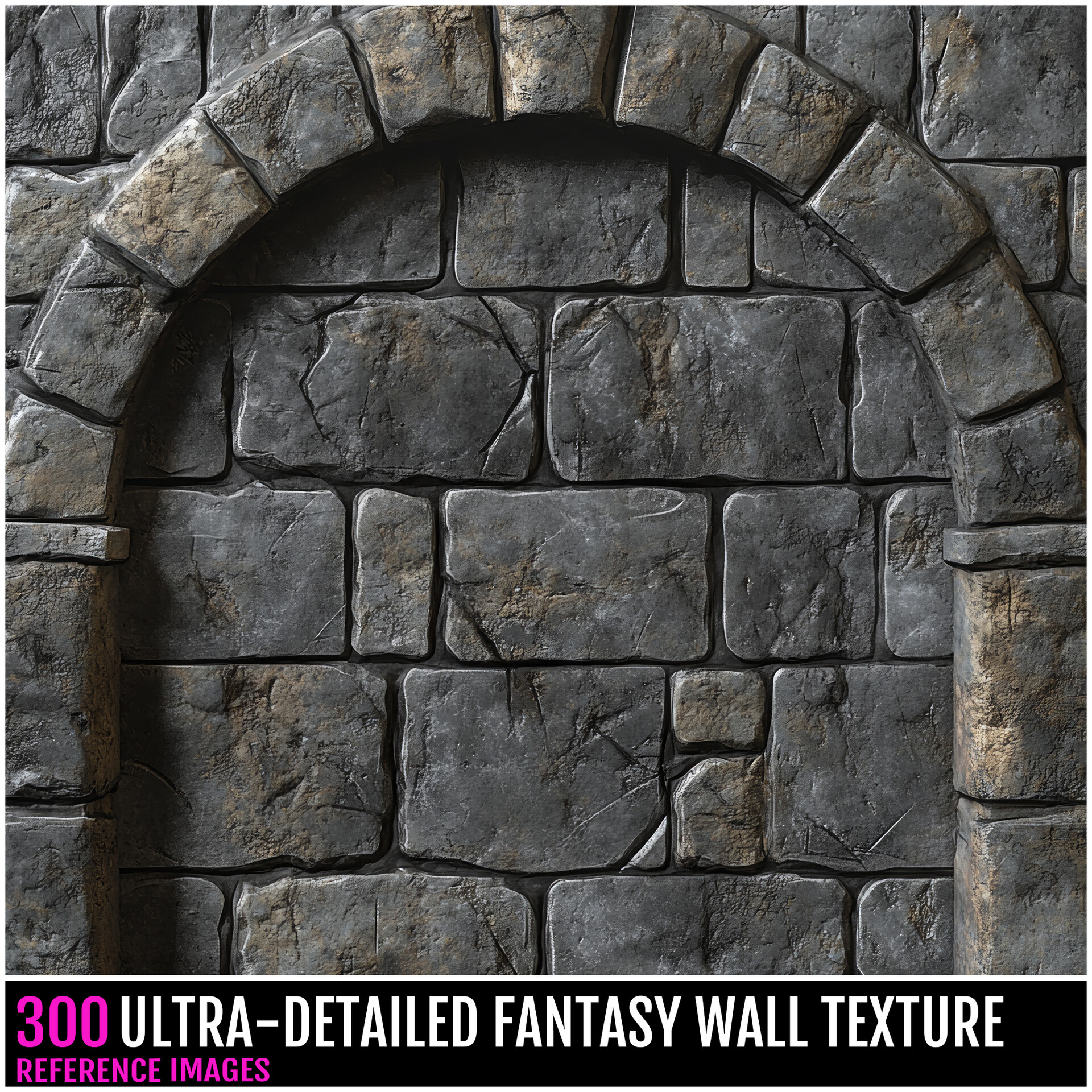 ArtStation - 300 ULTRA-DETAILED FANTASY WALL TEXTURE