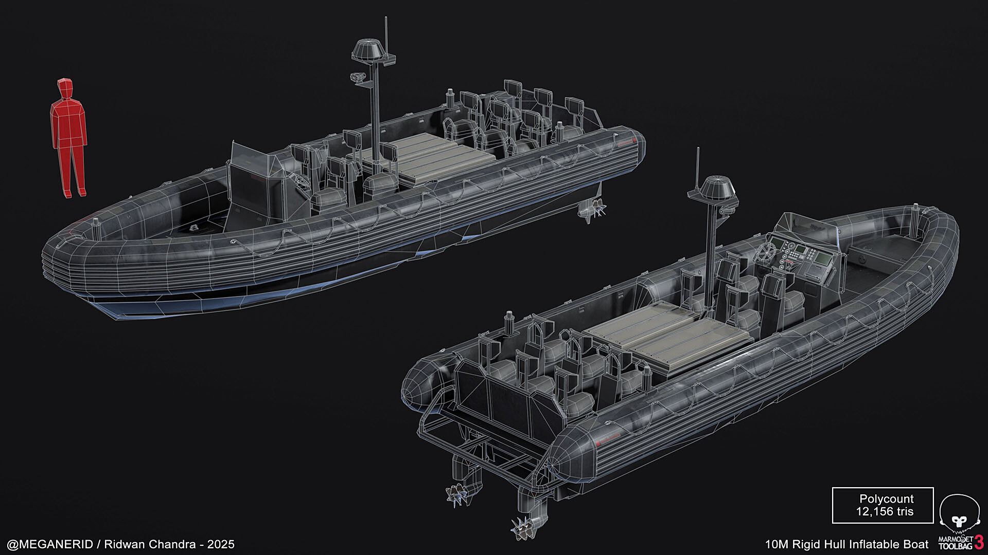 Ridwan Chandra - MeganeRid - 10m RHIB (Rigid Hull Inflatable Boat)