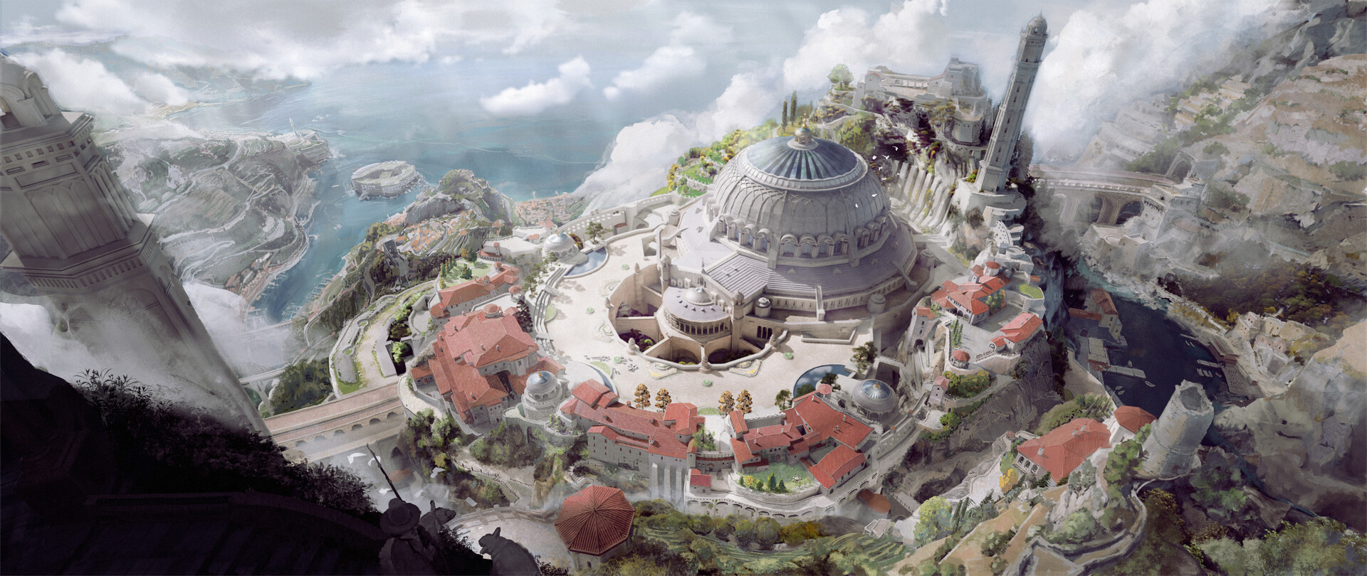 ArtStation - 亚平宁半岛半内陆交通枢纽 Apennine Peninsula Semi-inland Transportion ...