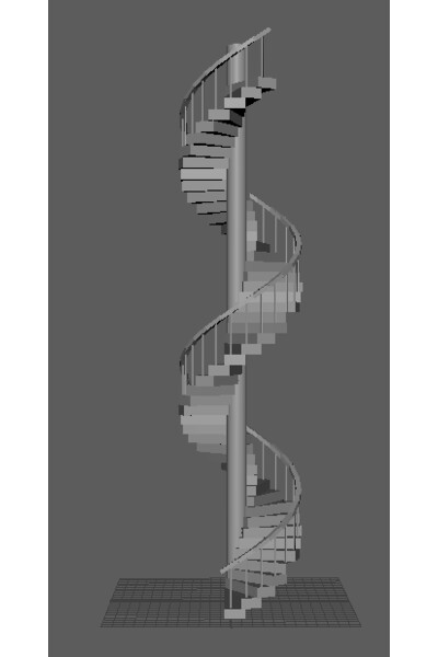 ArtStation - Spiral Staircase 3D design