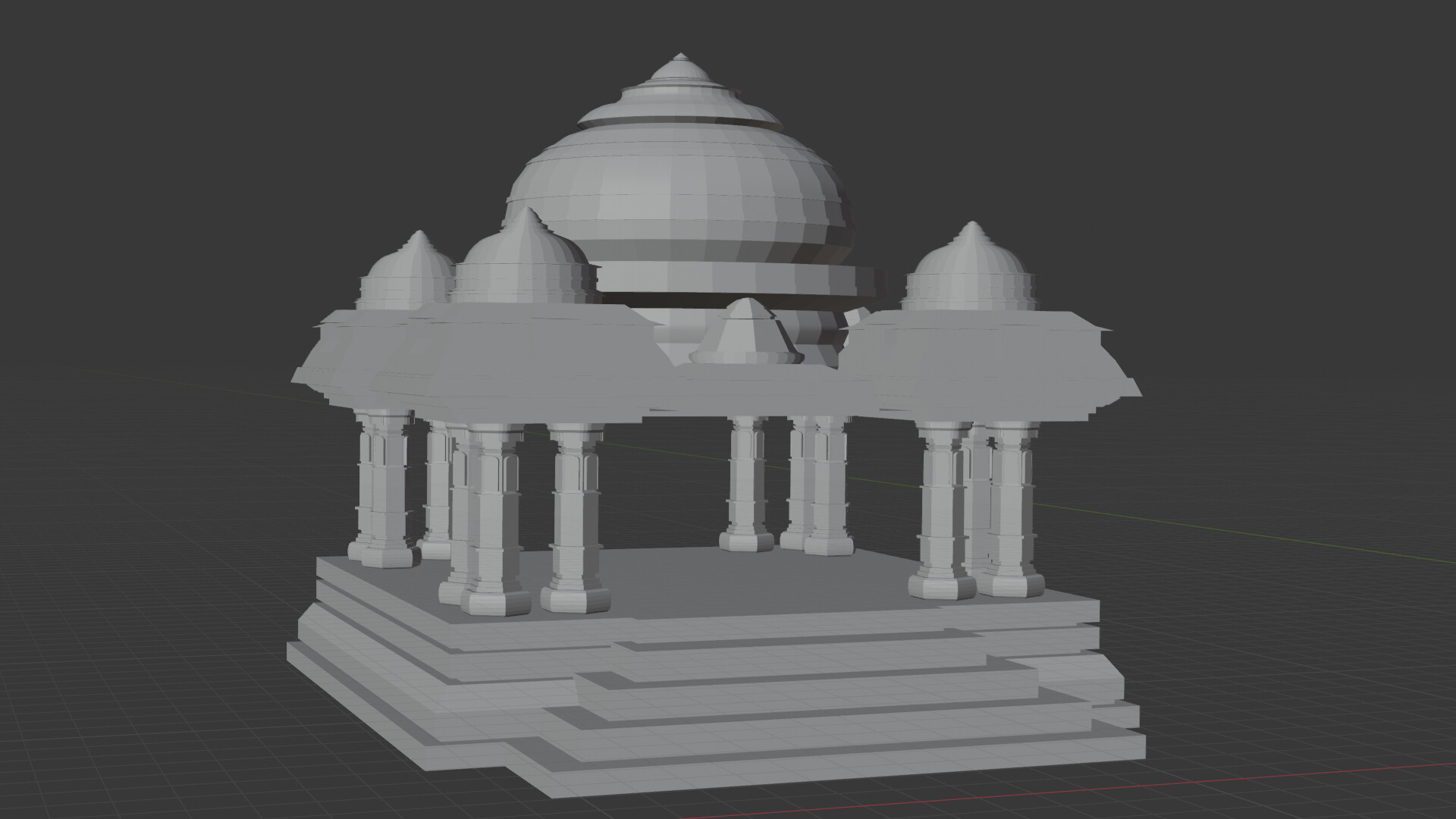 ArtStation - Untextured 3D temple model