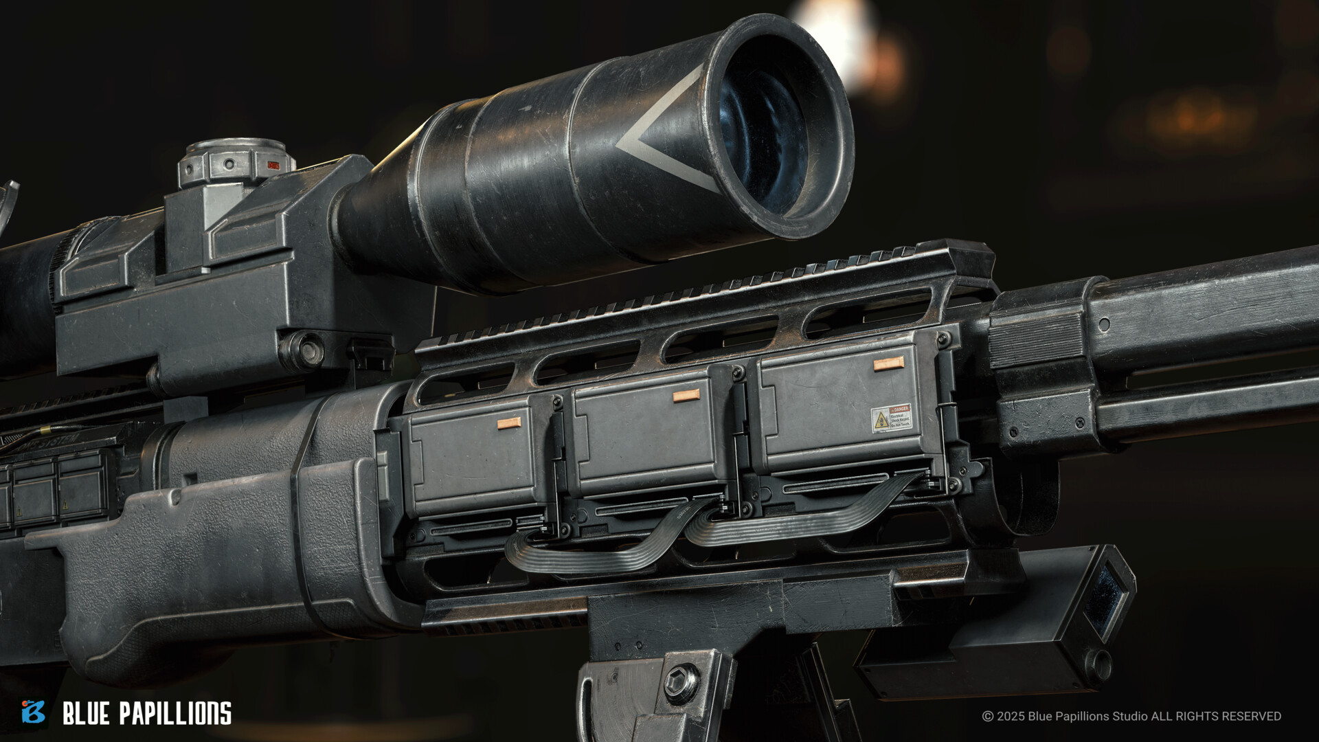 Blue Papillions - EBR-800 Gun: Inspired by Call of Duty!