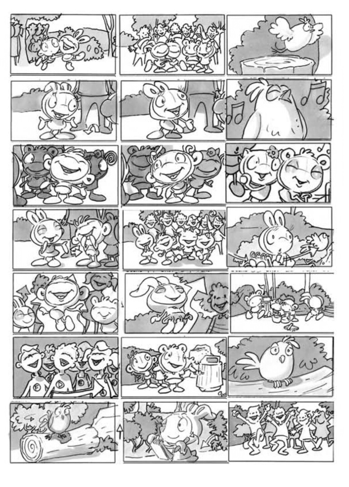 Gerald Fitzgerald - Early Career Storyboards