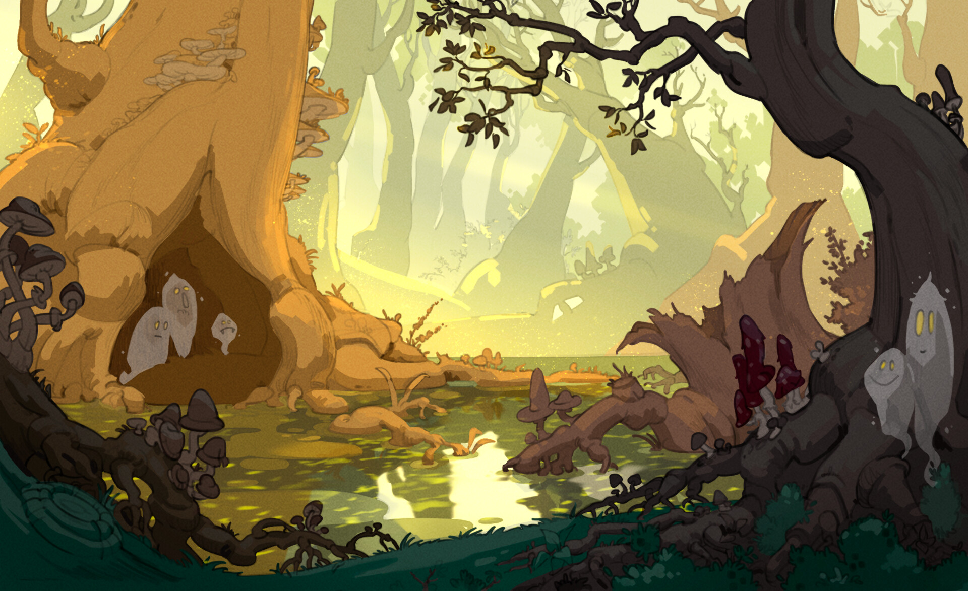 ArtStation - Magic swamp