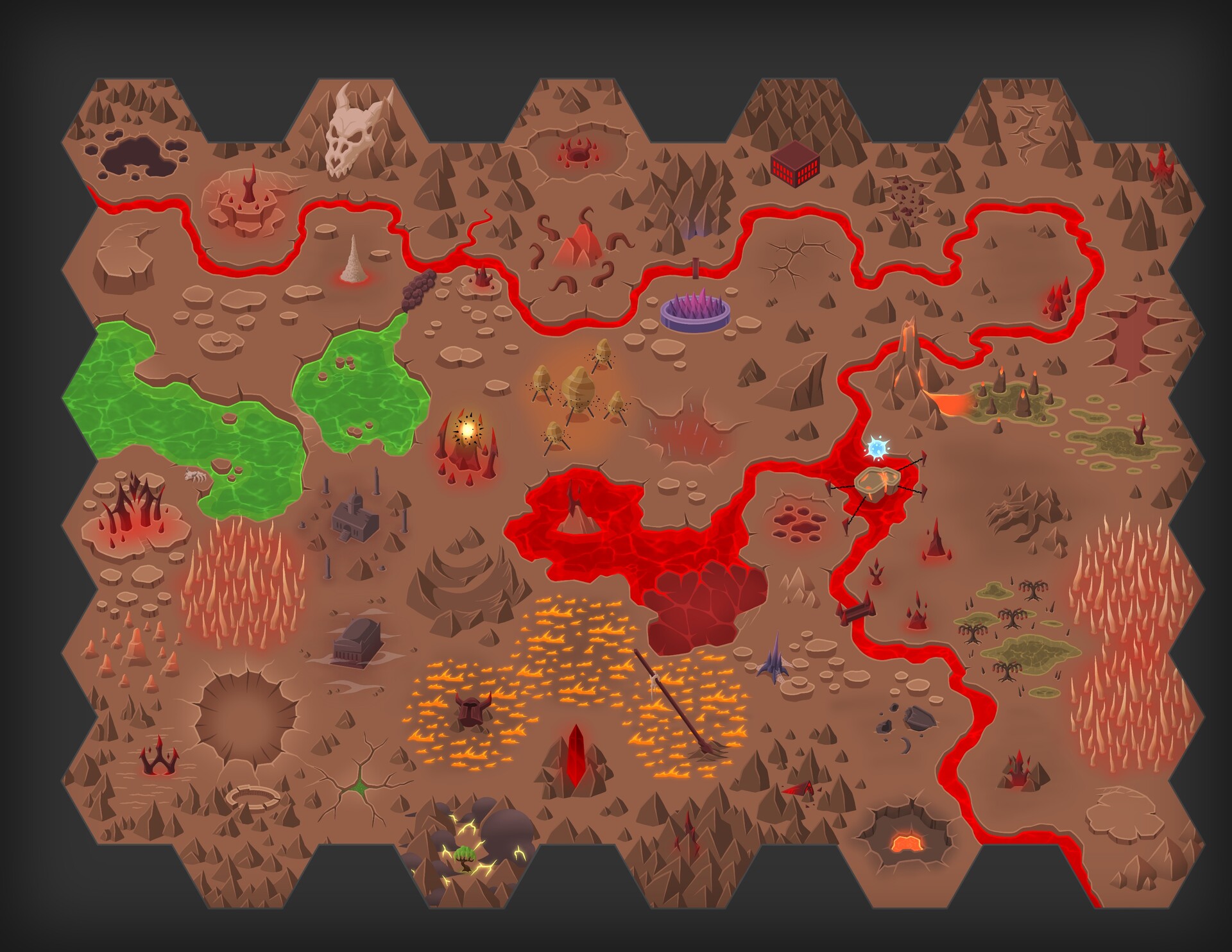 ArtStation - Avernus Hex Map