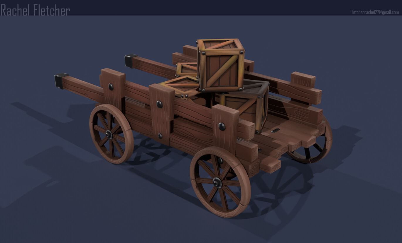 ArtStation - Old Wooden Wagon
