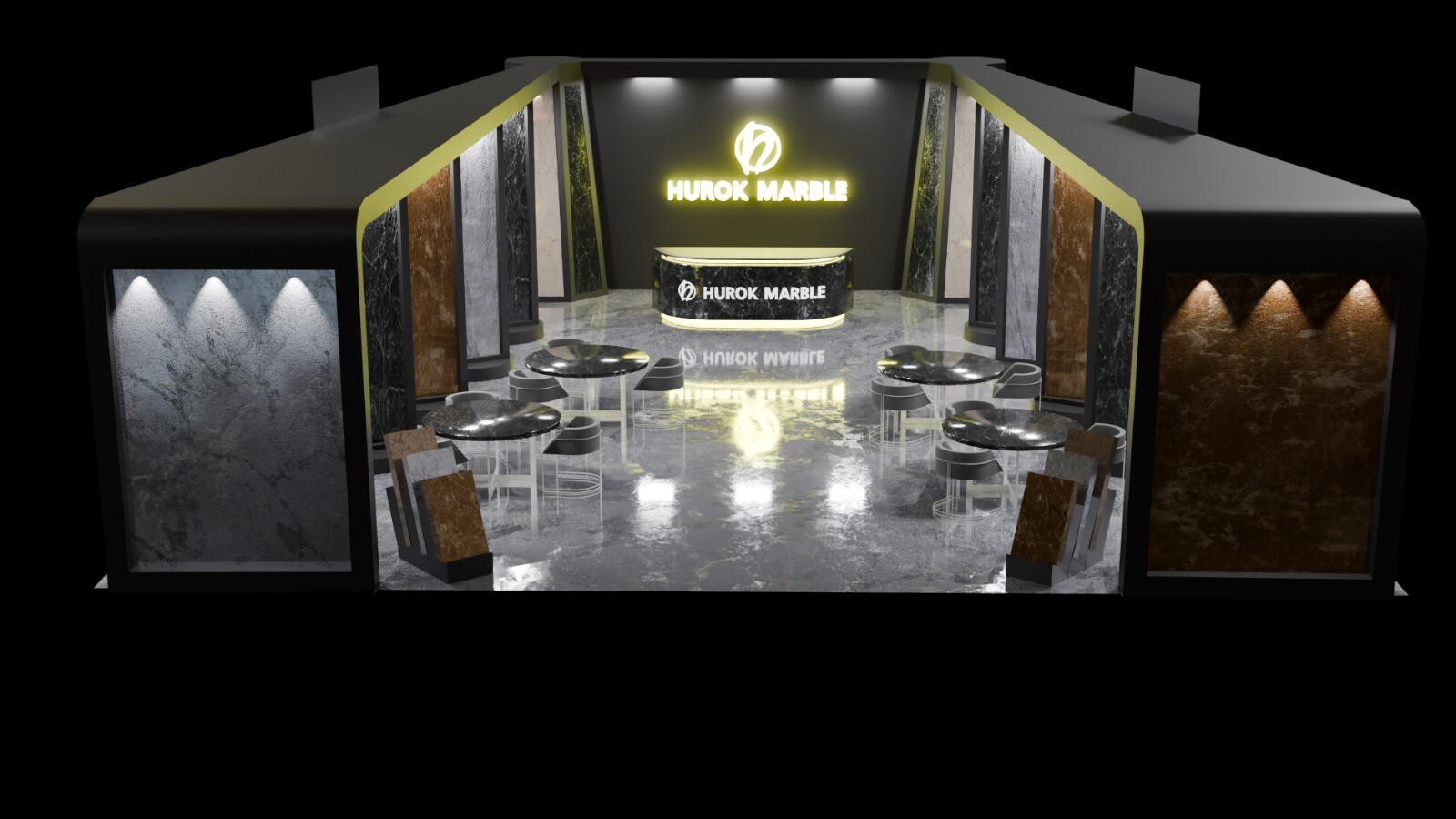 ArtStation - Marble Exhibition Stand Design