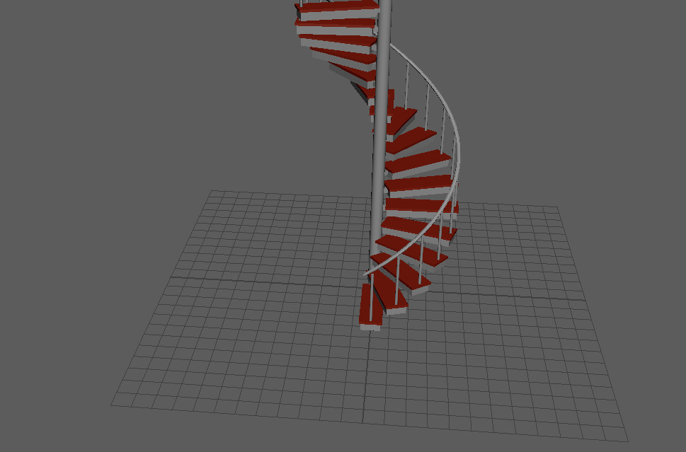 ArtStation - Spiral stairs