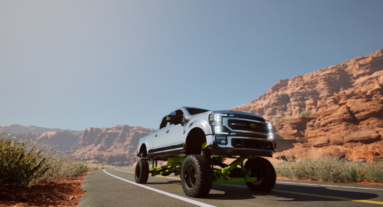 ArtStation - Realistic Cinematic 3D Render | Custom Ford F-250 in ...