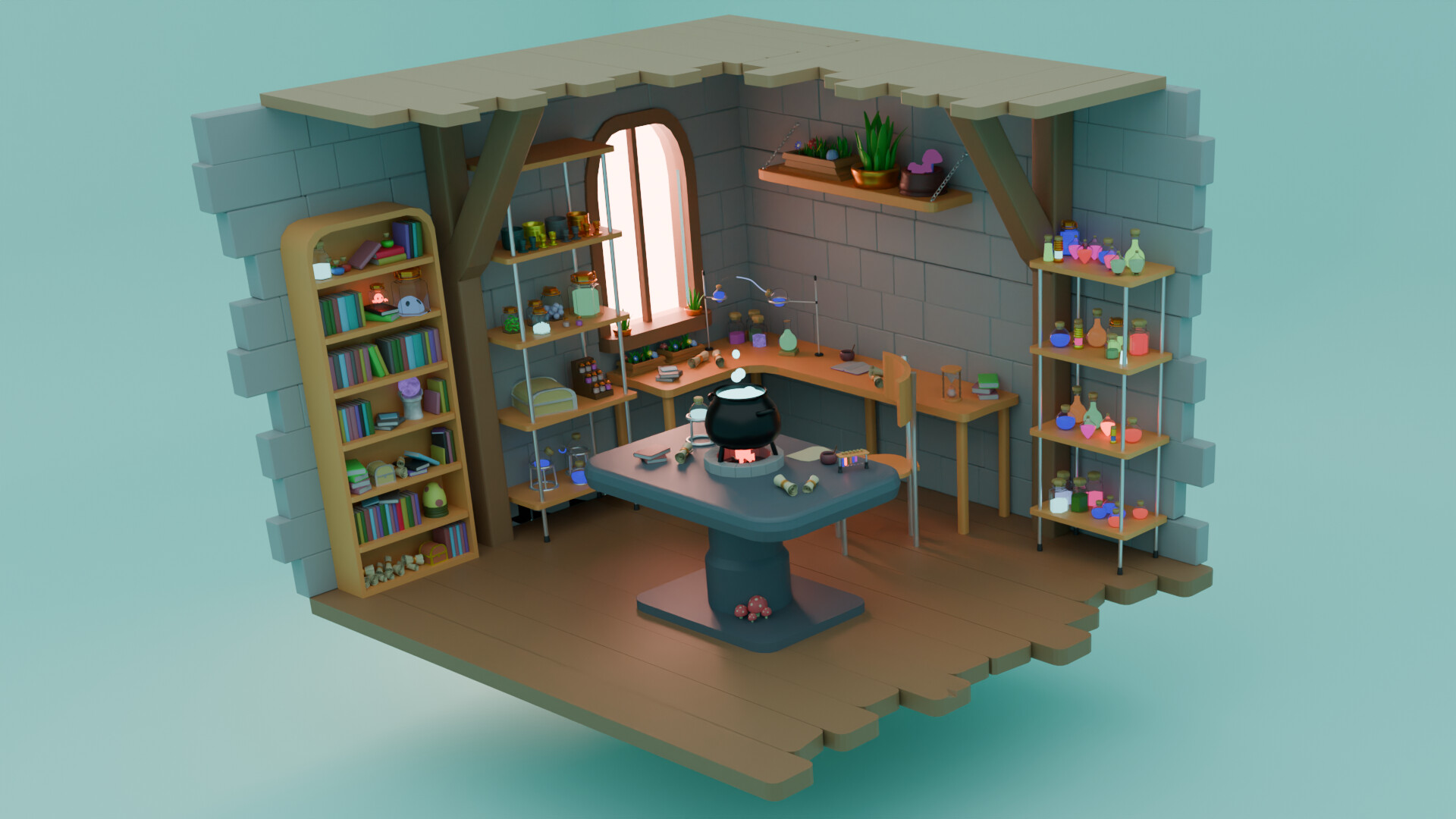 ArtStation - The Arcane Alchemist's Sanctum