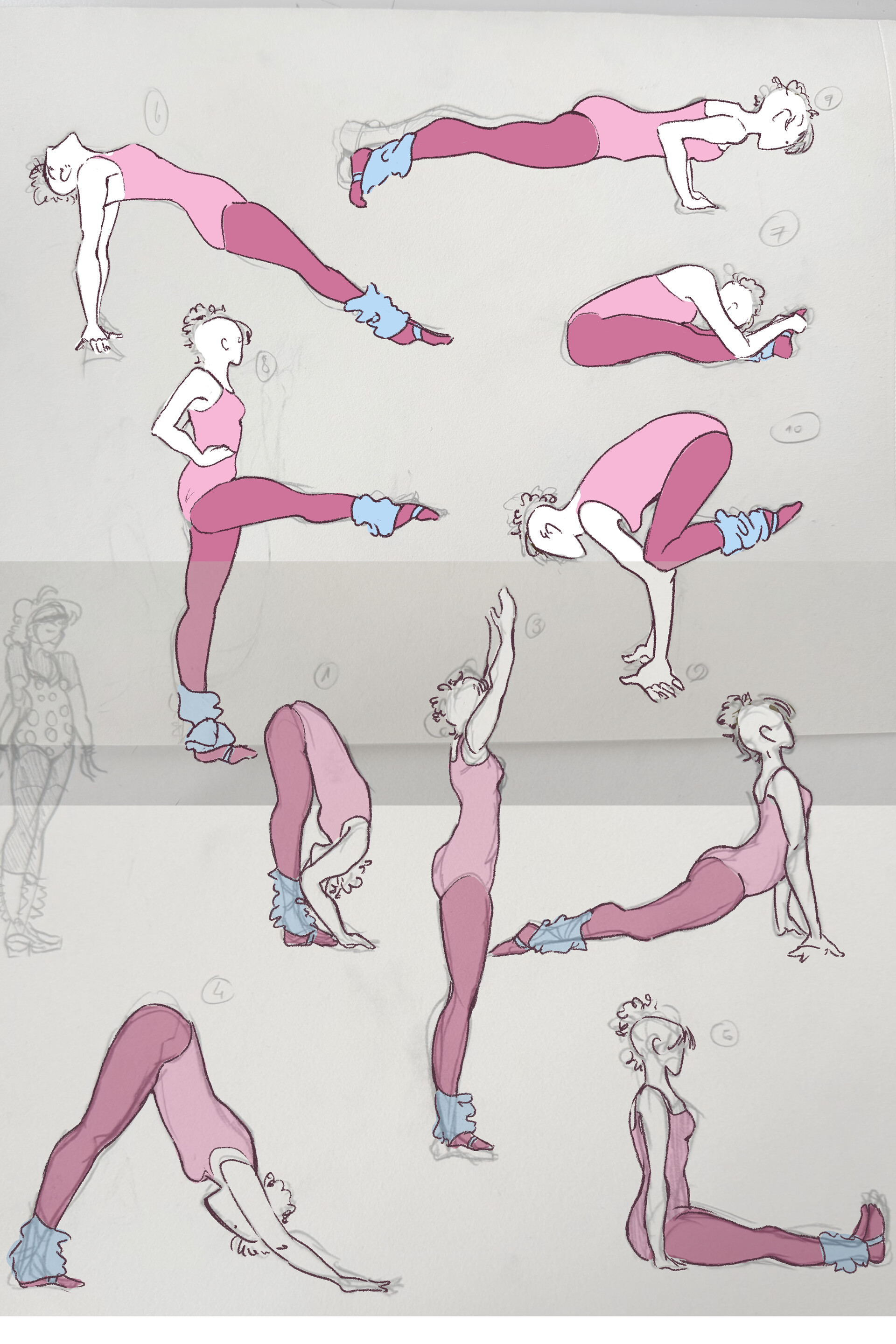 ArtStation - dynamic yoga poses