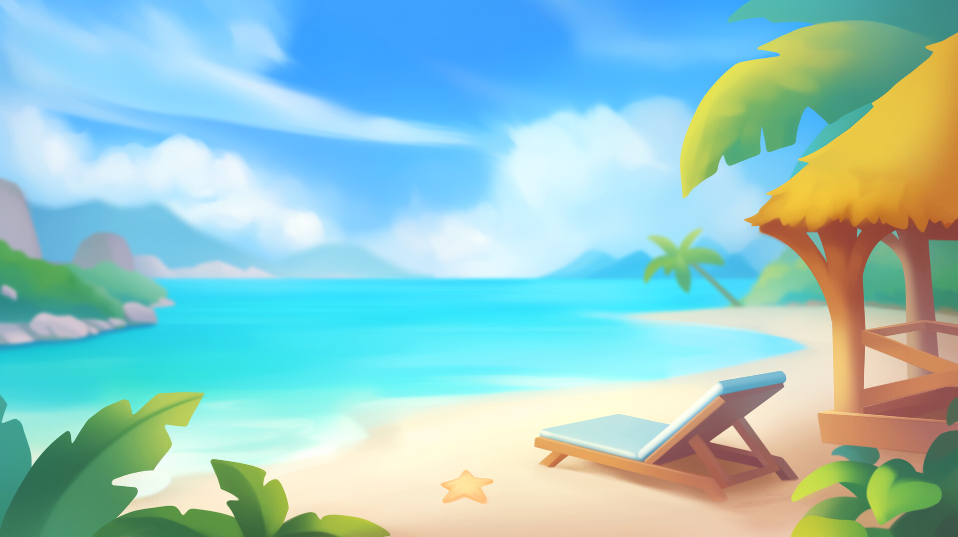 ArtStation - Beach background