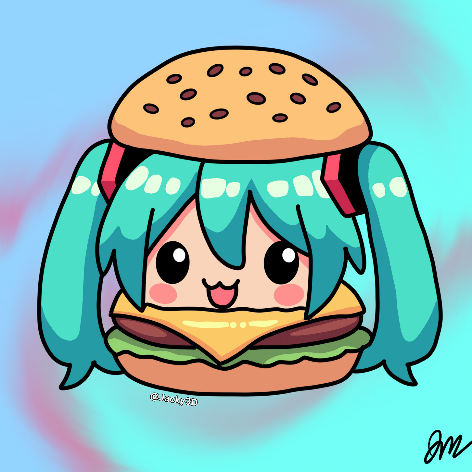 ArtStation - Burger Miku