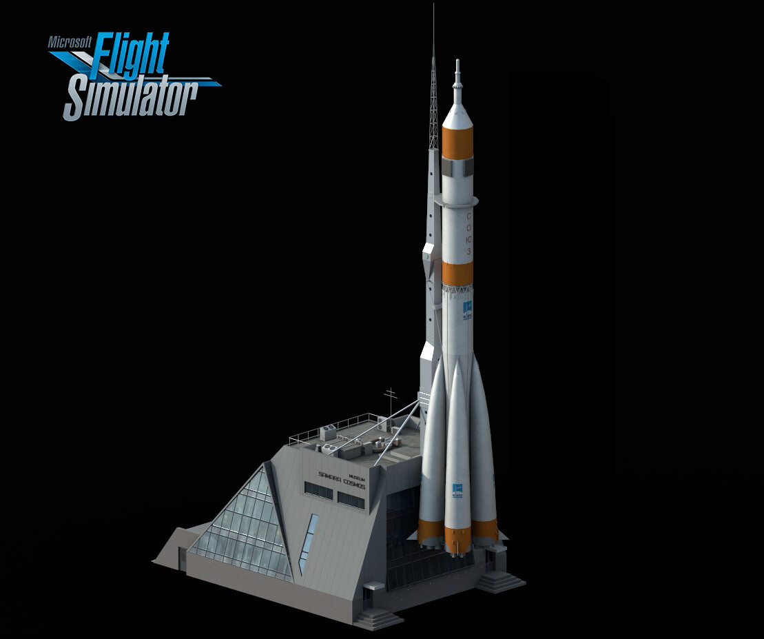 ArtStation - Soyuz Rocket carrier monument made for MSFS