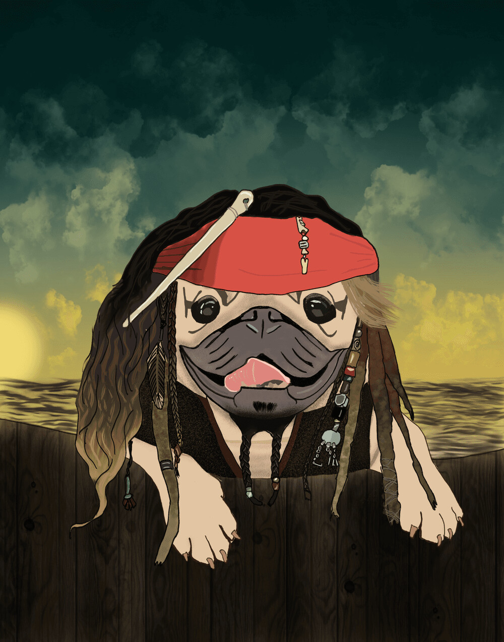 ArtStation - Captain Pug Sparrow