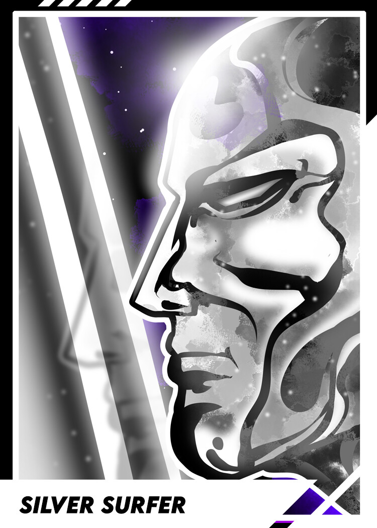 ArtStation - Silver Surfer Custom Trading Card