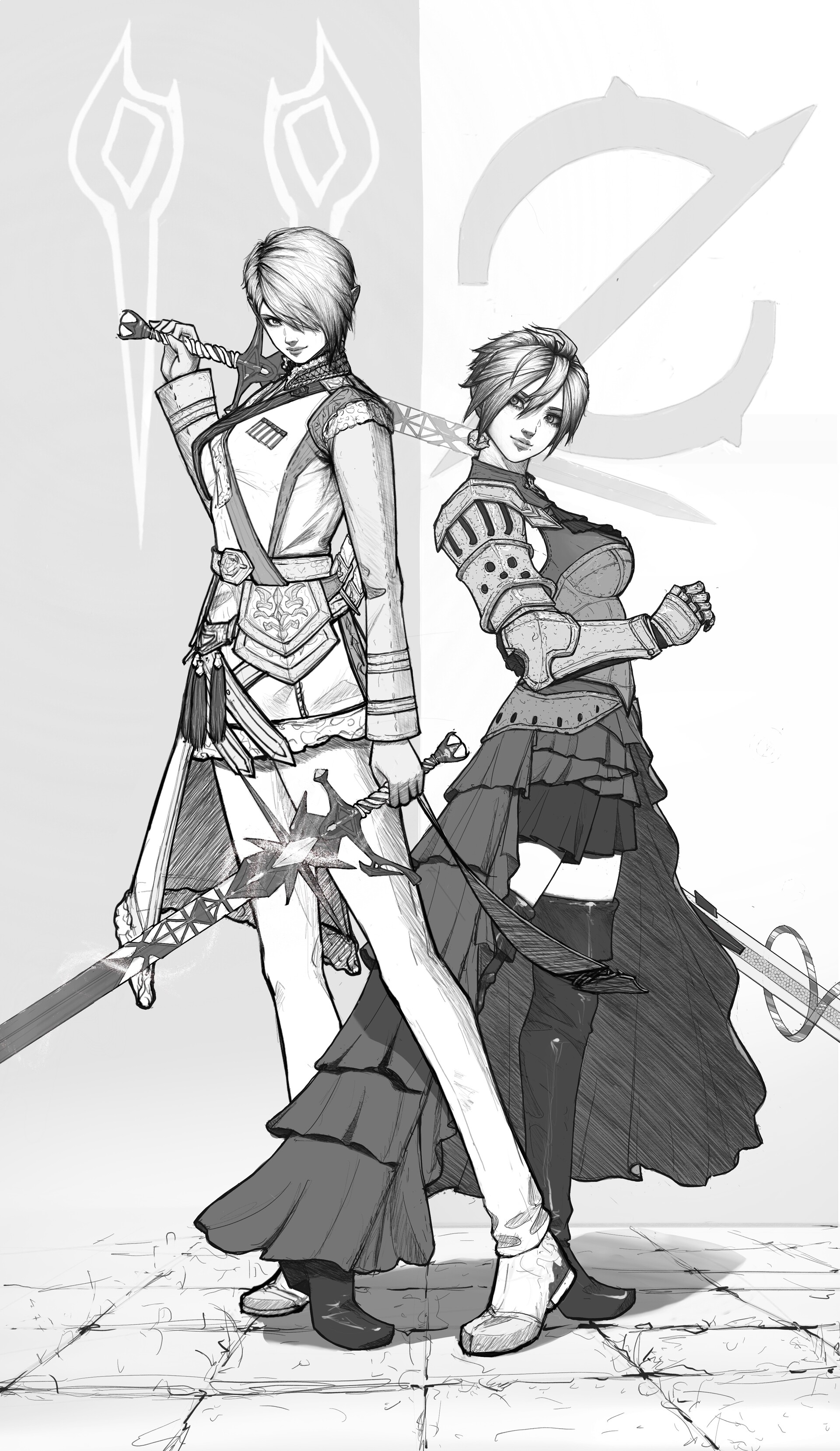 ArtStation - iPad涂一张(玩ff14玩的)