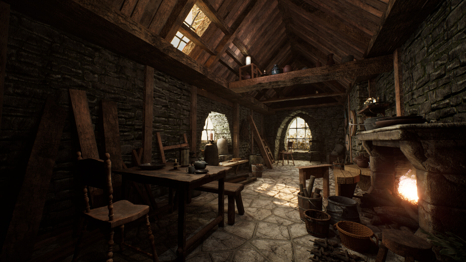 ArtStation - Viking House Interior